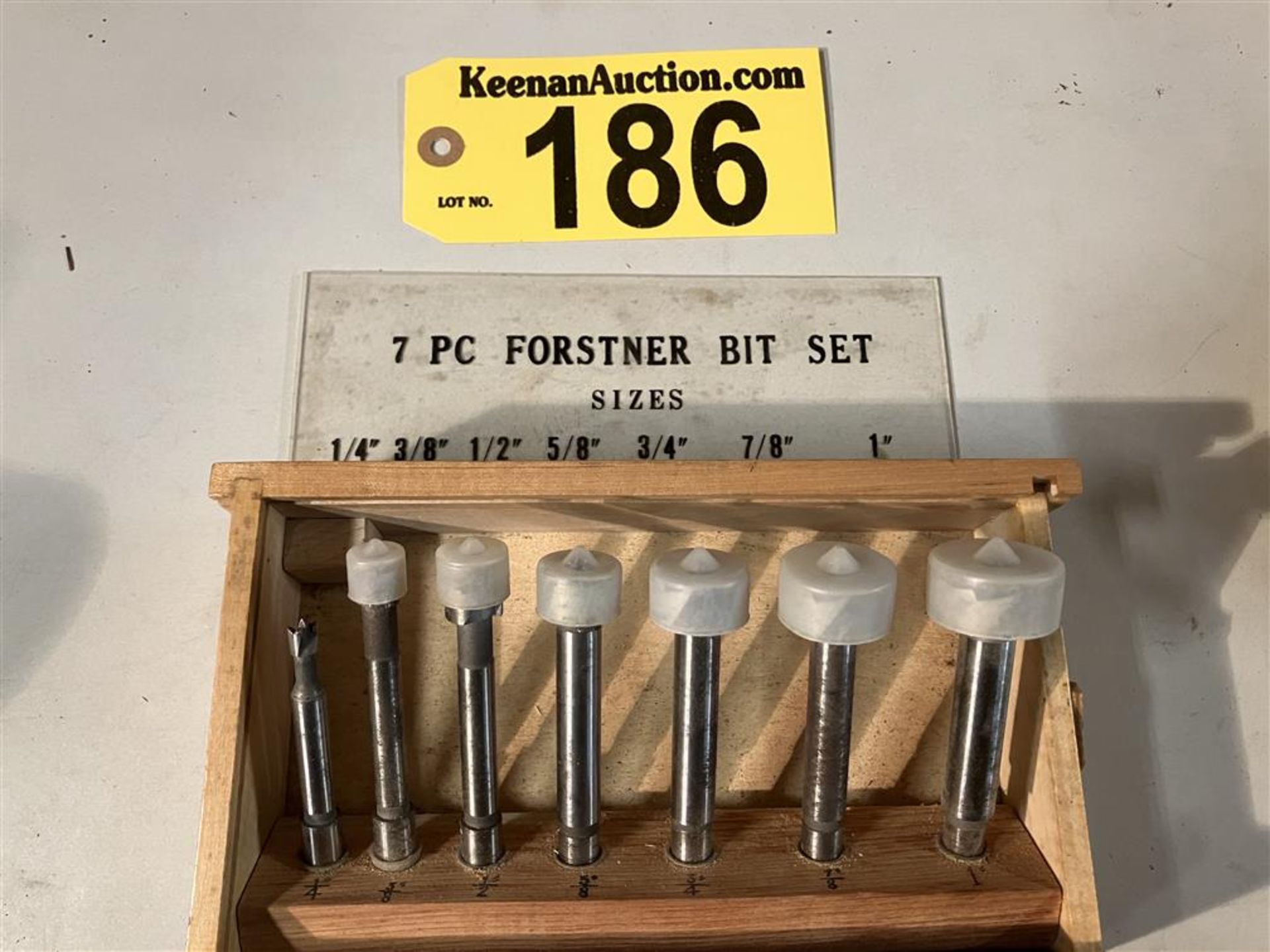 BOX SET FORSTNER BIT SET 1/4” -1”, IN WOOD CASE