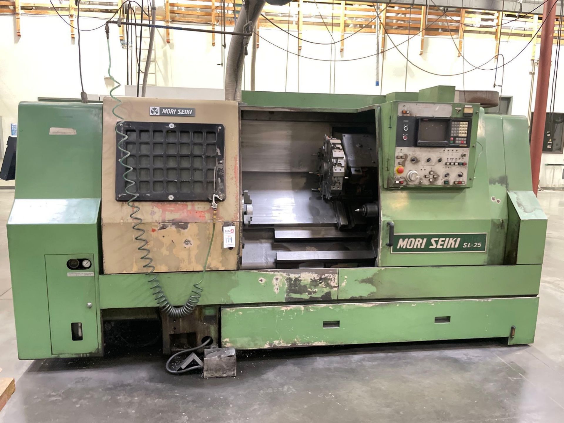 { Group of lots: 174, 175 } Mori Seiki SL-25 CNC Lathe, Fanuc 10T Ctrl ...