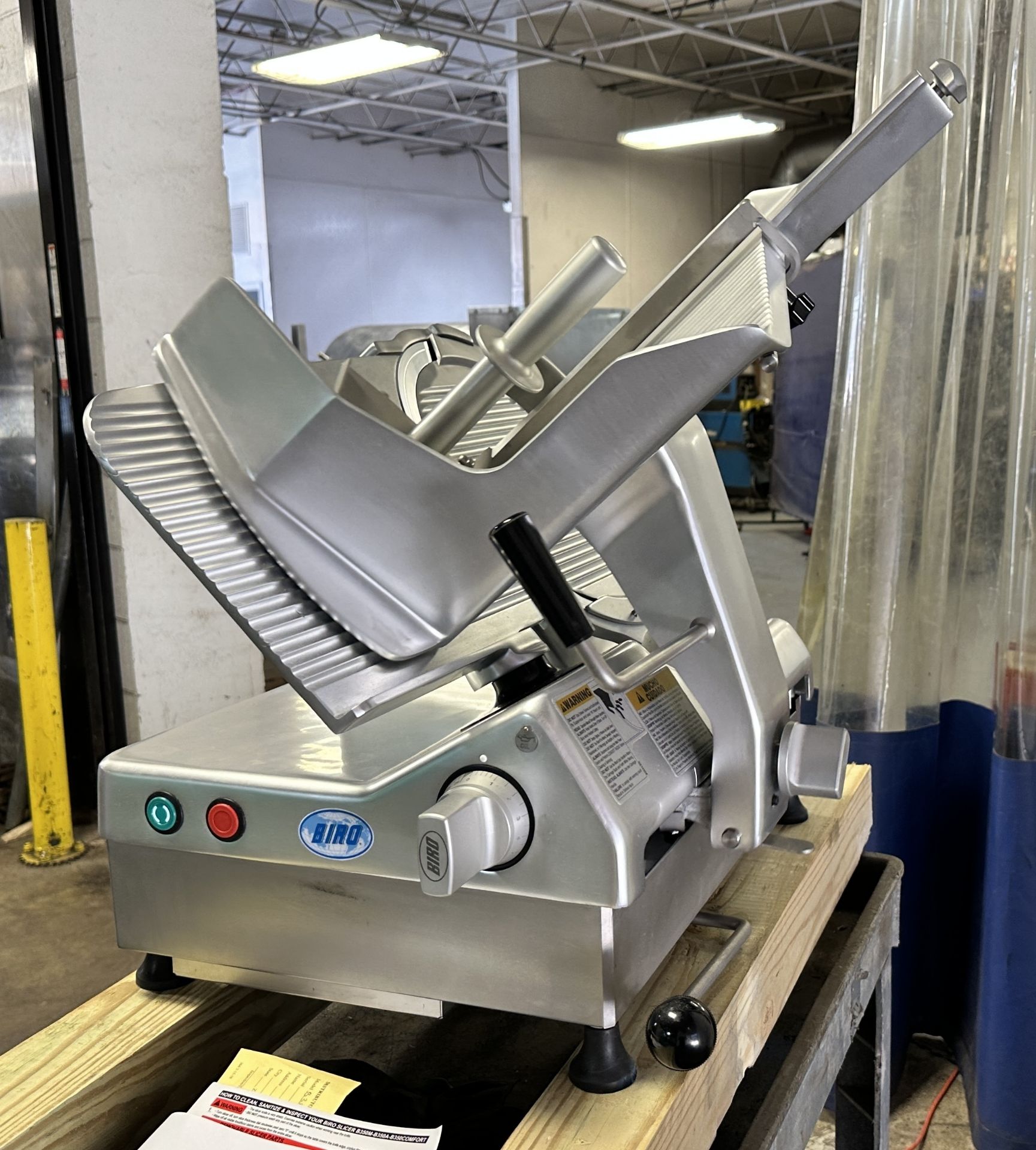 New Biro, Mdl. B350M, SN 20232 Automatic Deli Slicer with Sharpener