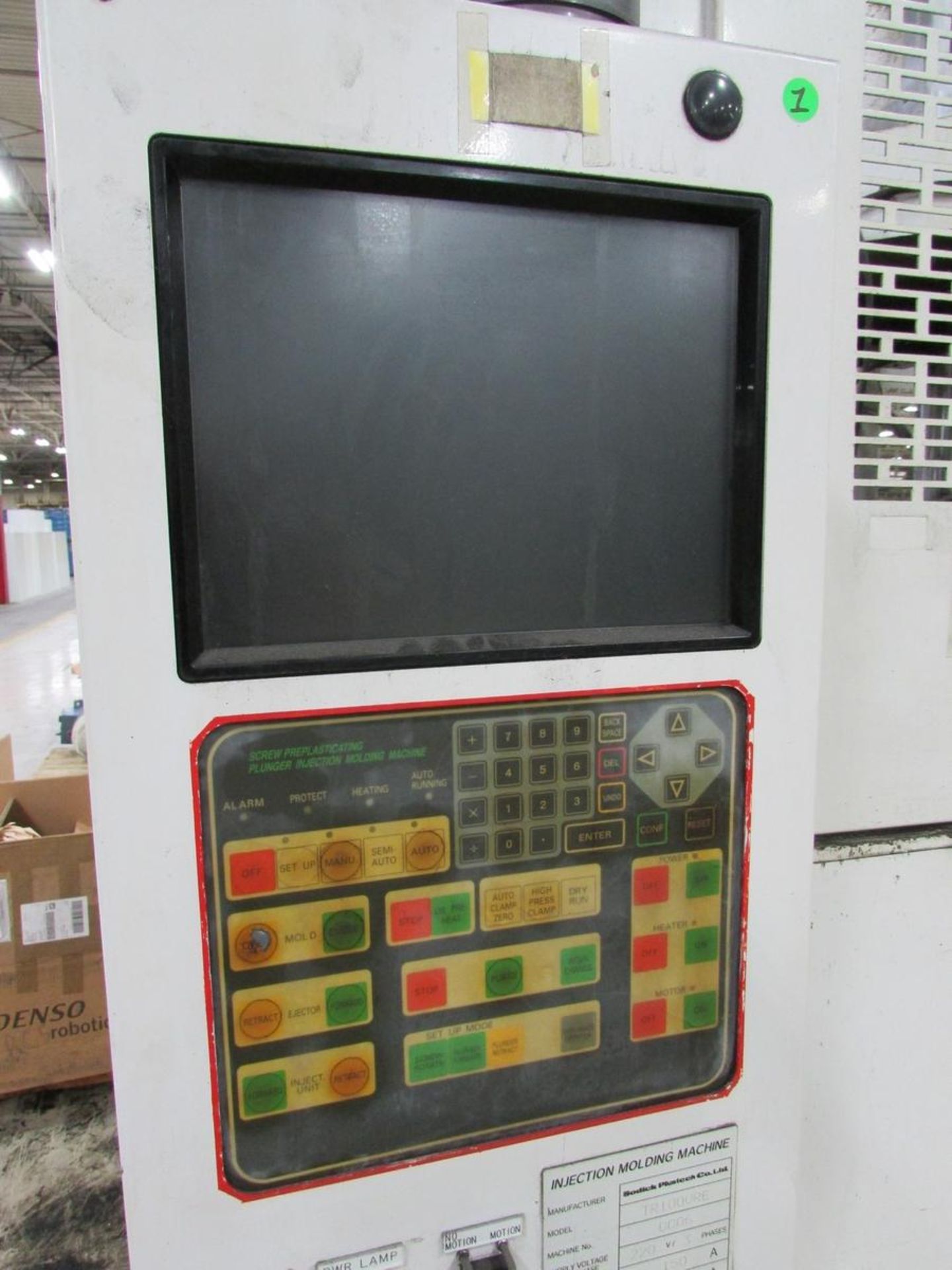 Sodick Co. Ltd. TR100VRE 120 Ton Vertical Injection Molding Machine ...