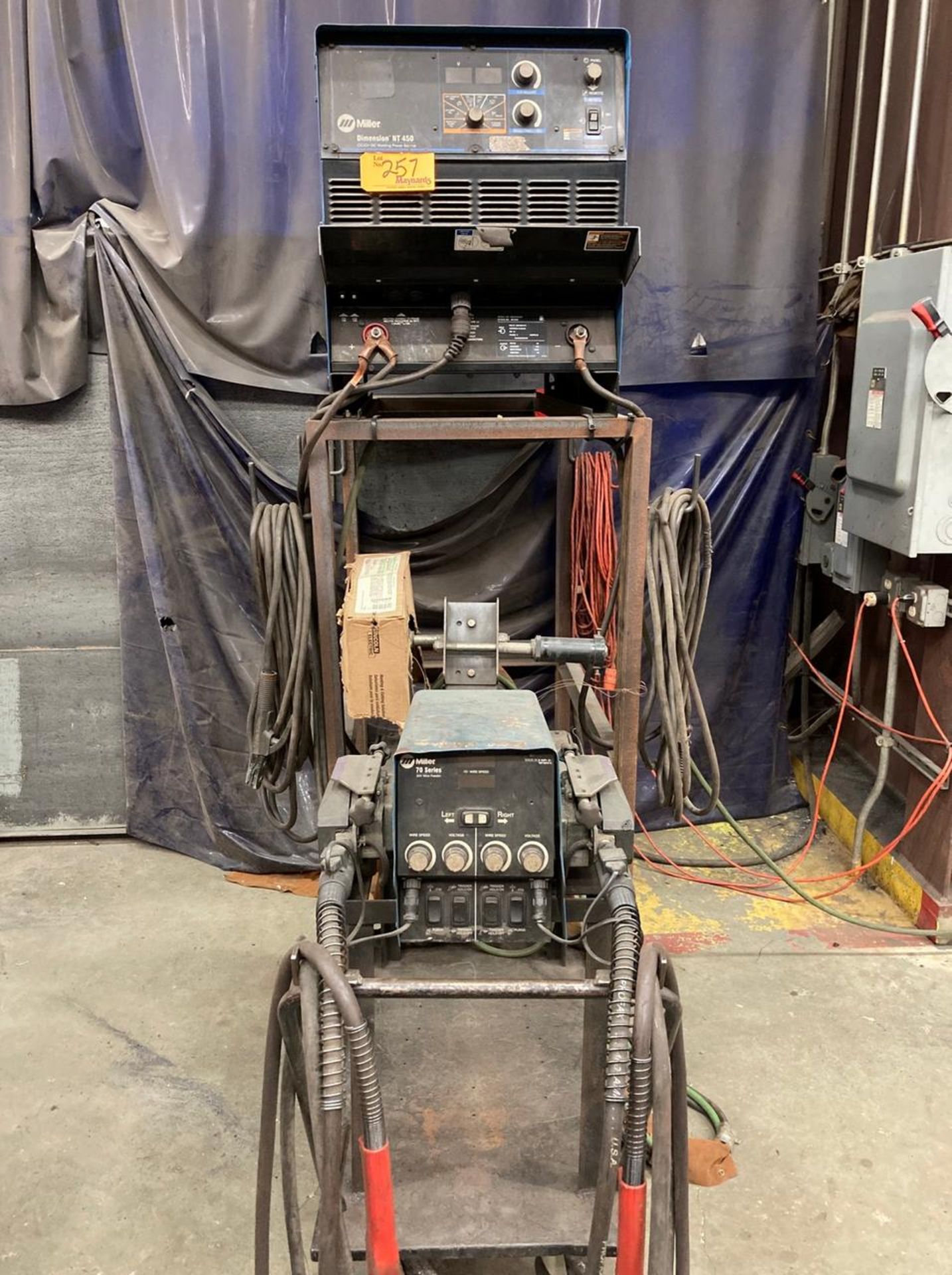 { Choice of lots: 257, 258 } 2013 Miller Dimension NT 450 450 Amp Multi ...