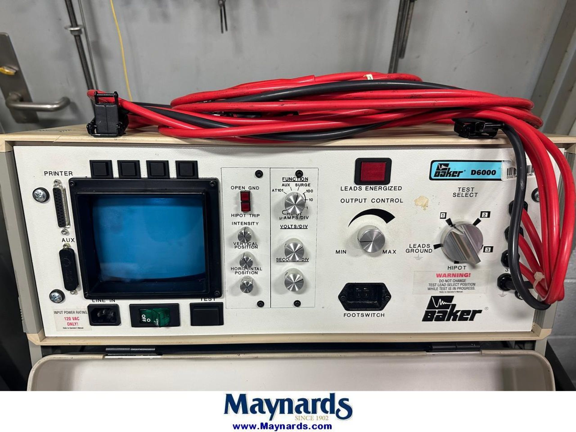 Baker D6000 Digital Surge/ DC Hipot Electrical Tester