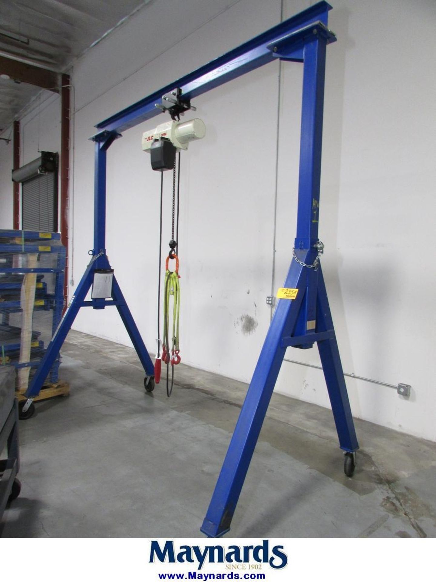 Vestill 1-Ton Mobile Gantry Crane Approx. 9' Span, 10' Adjustable ...
