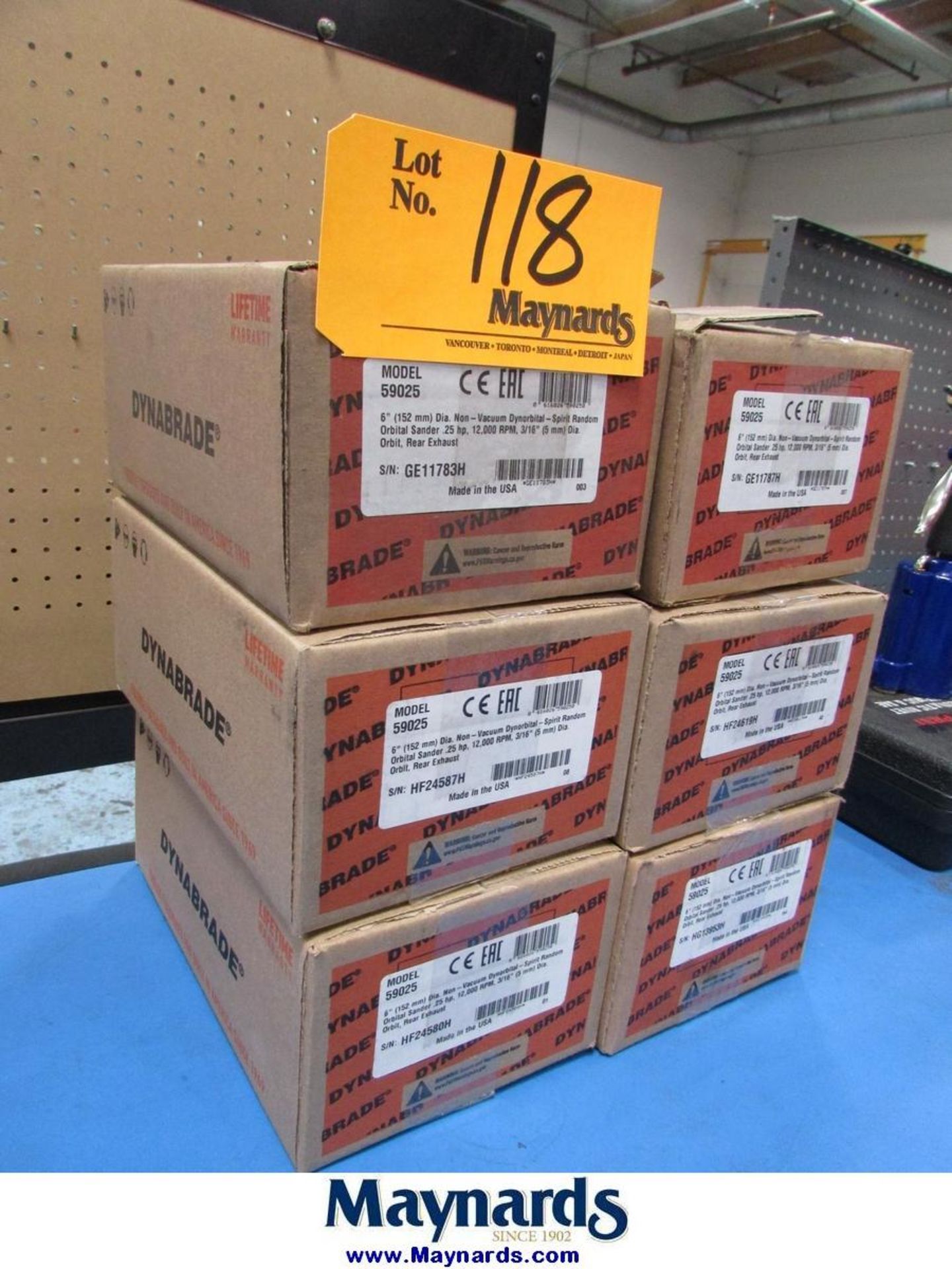{ Choice of lots: 116, 117, 118 } Dynabrade 59025 (6) Unused 6 ...