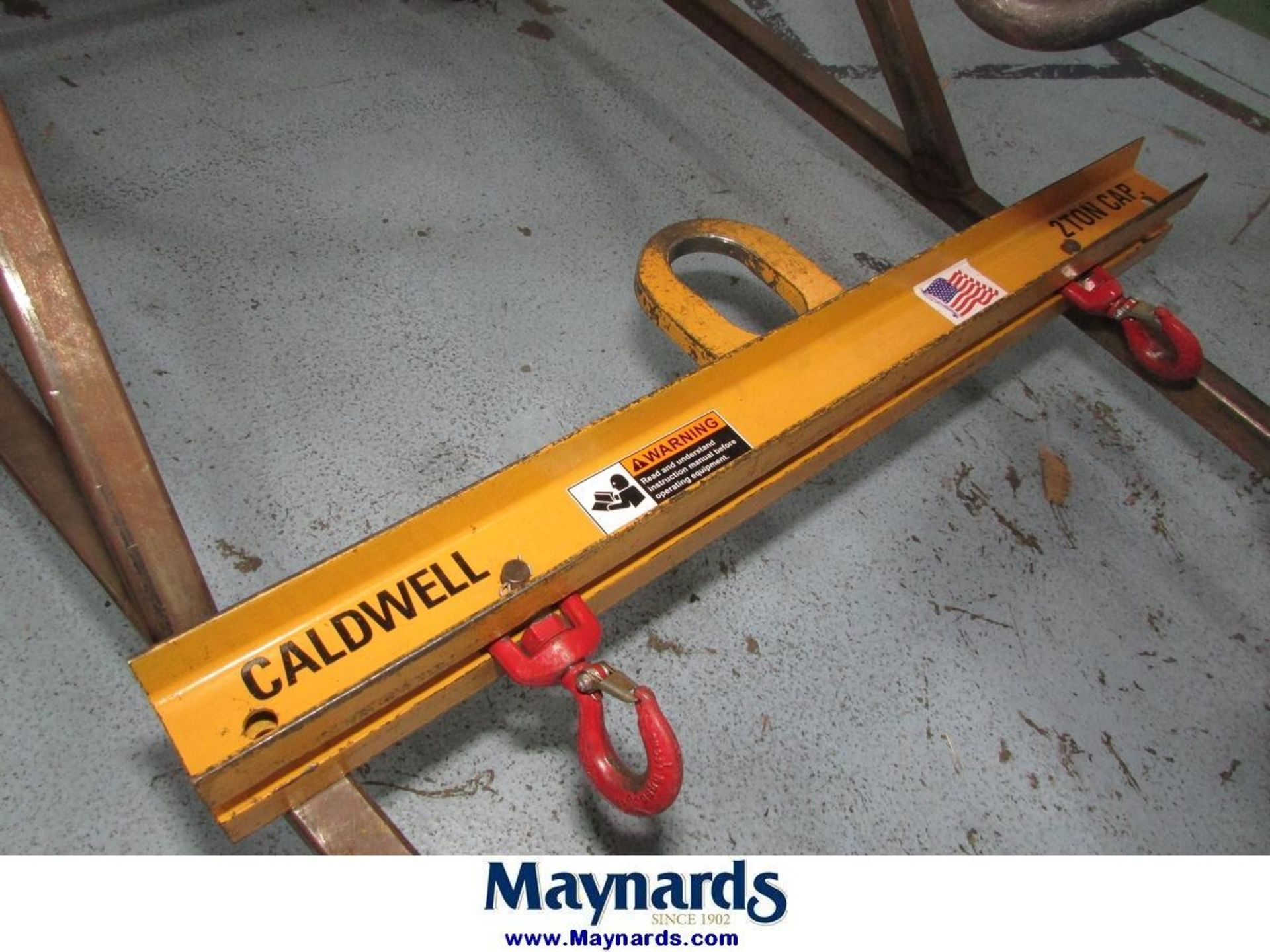 (2) Assorted Spreader Bars ACS Industries 4-Ton 8', Caldwell 2-Ton 3 ...