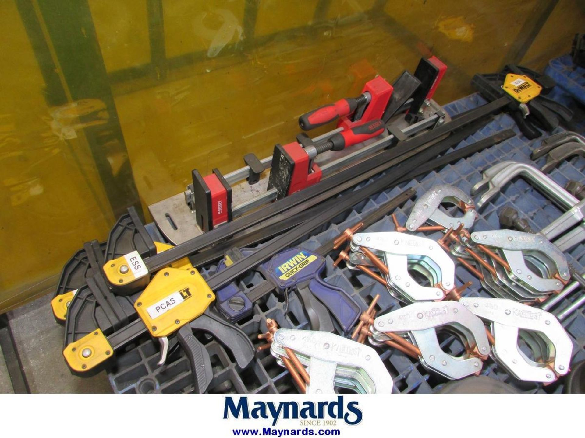 Pallet of Assorted Clamps to Include C-Clamps, Bessey Clamps, Kant ...