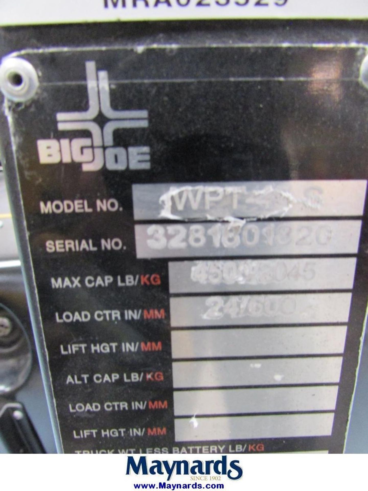 Big Joe WPT-45-S 4,500 Lb. 24V Electric Walk-Behind Pallet Jack 45 ...