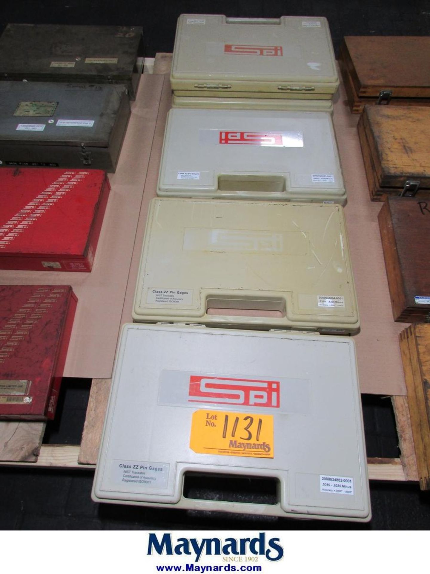 SPI (5) Pin Gage Sets 0.5010"-1.0000" [Loc: Column J11 ]