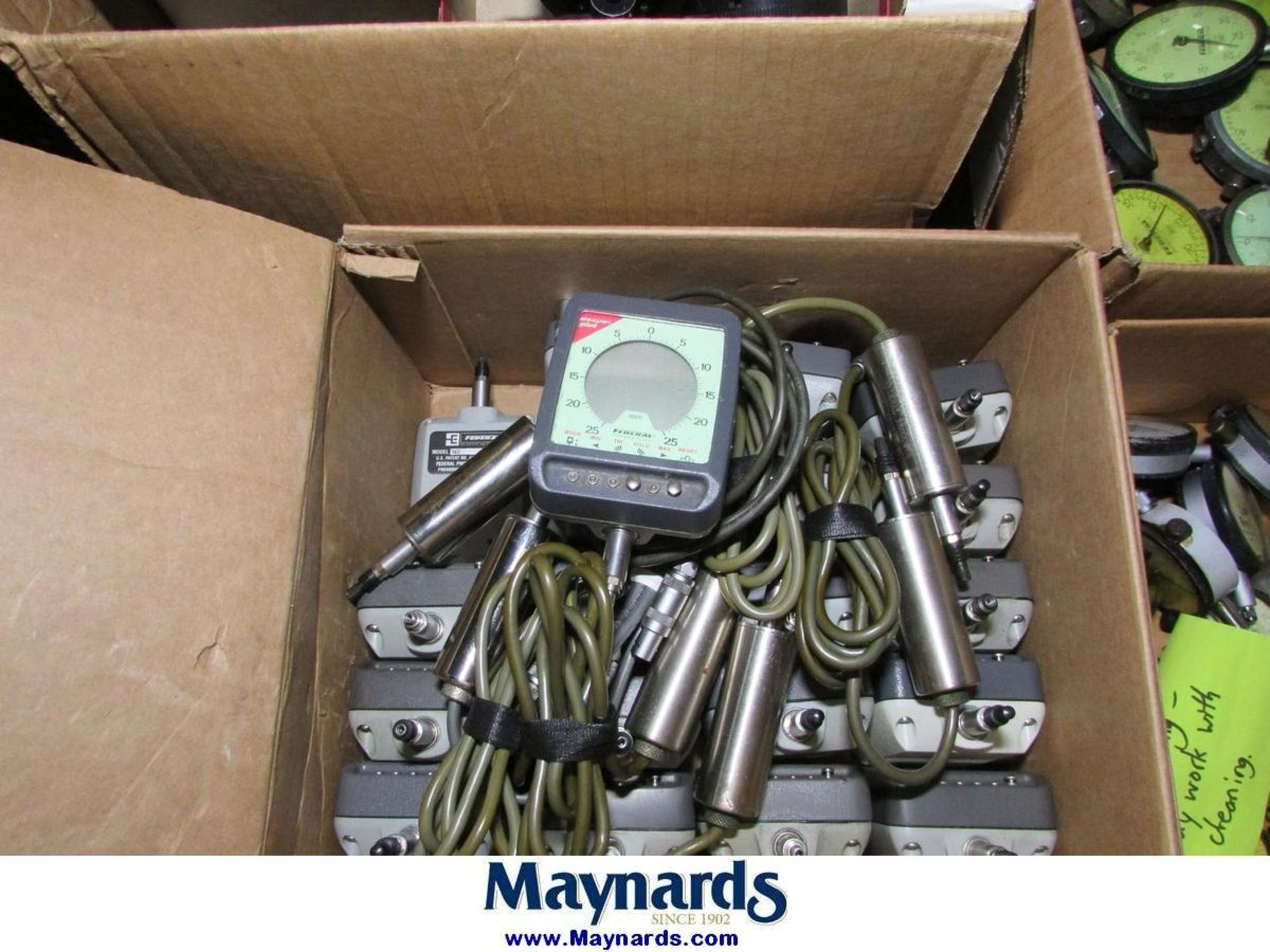 Pallet of Assorted QC Gages To Include Dial Indicators, Ring Gages ...