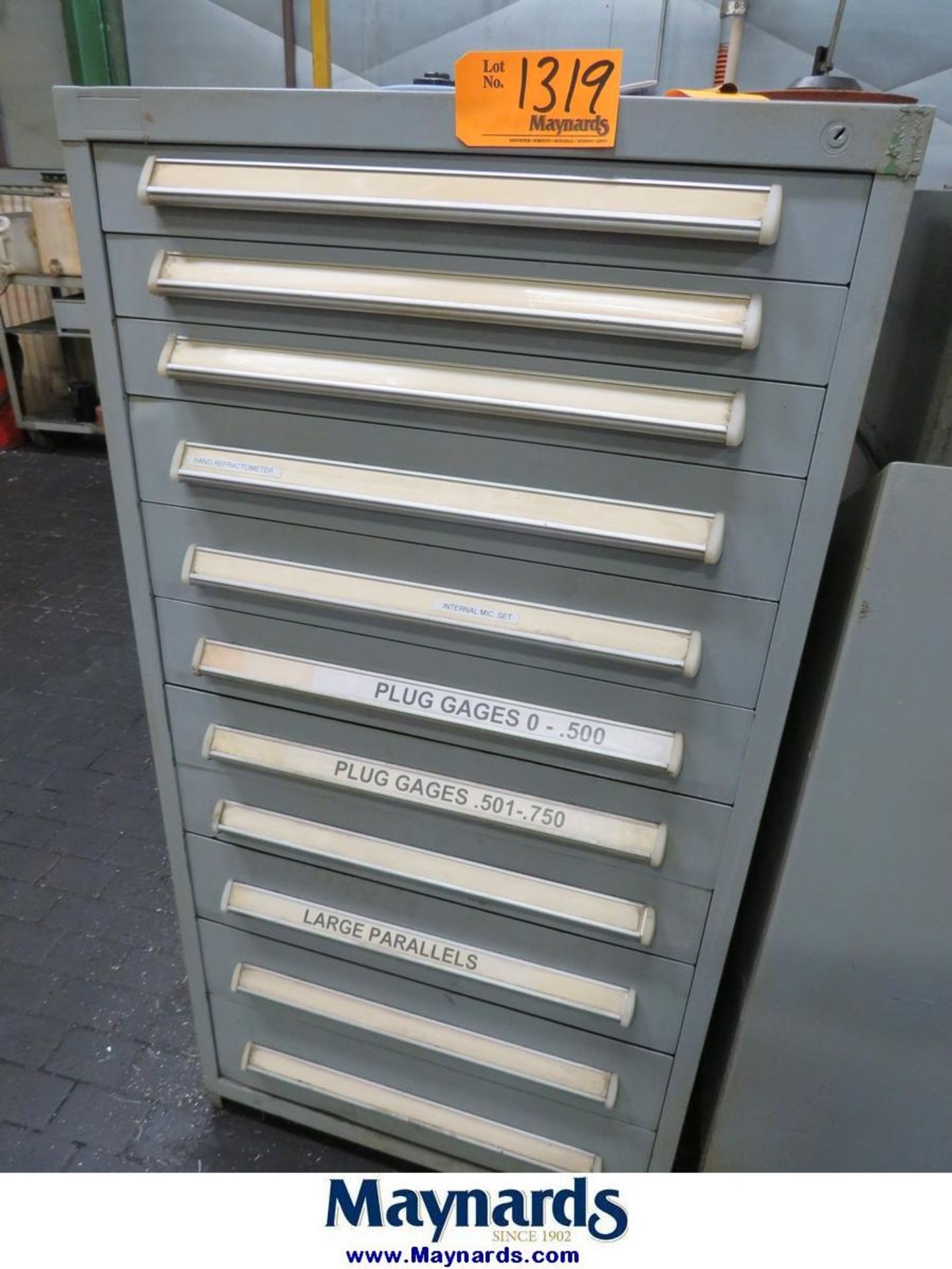 Stanley Vidmar 11-Drawer Parts Cabinet Size 30" W x 28" D x59" H [Loc ...