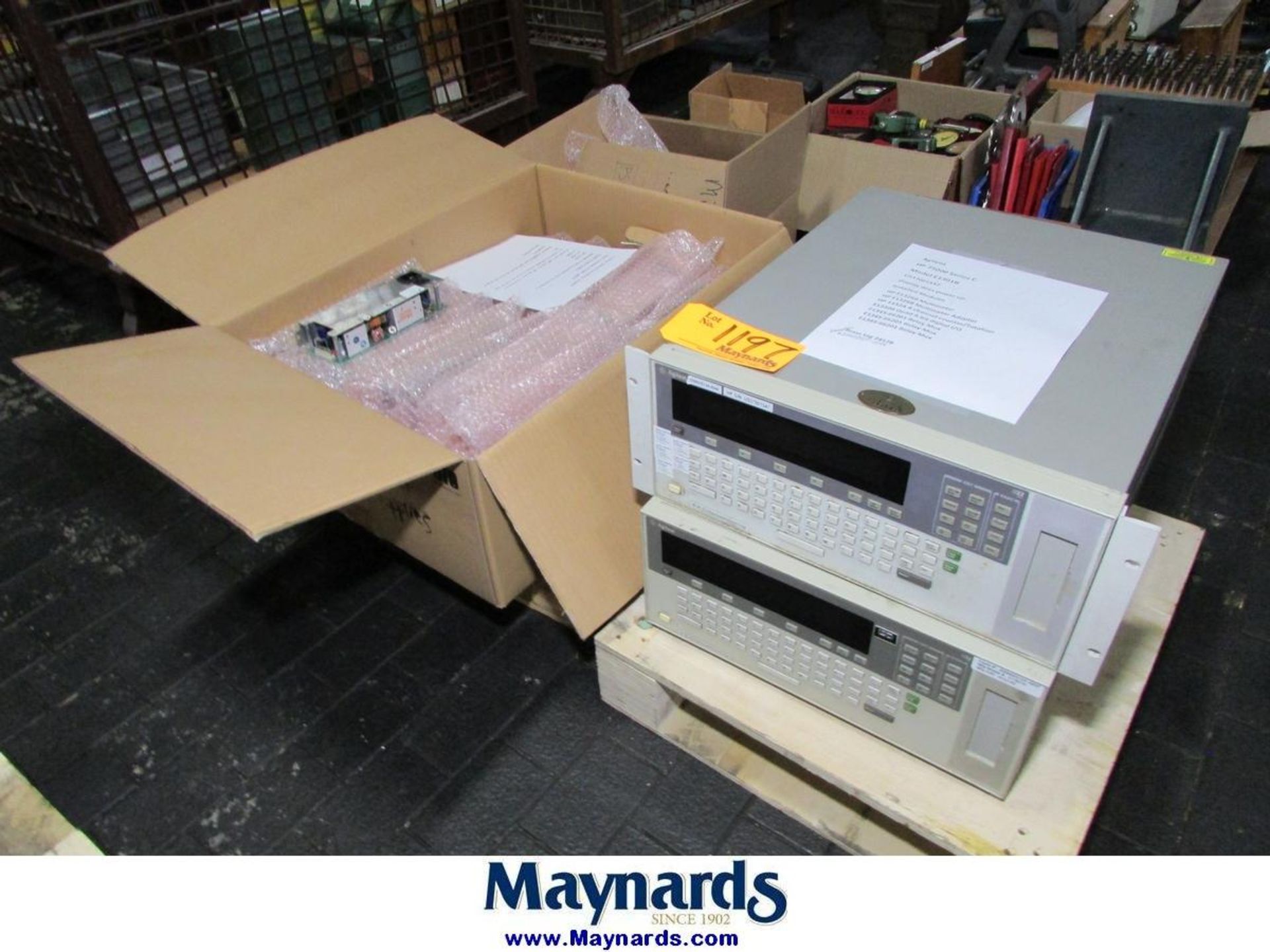 Agilent E1301B (2) 9-Slot Mainframes with Assorted Modules and Tectrol ...