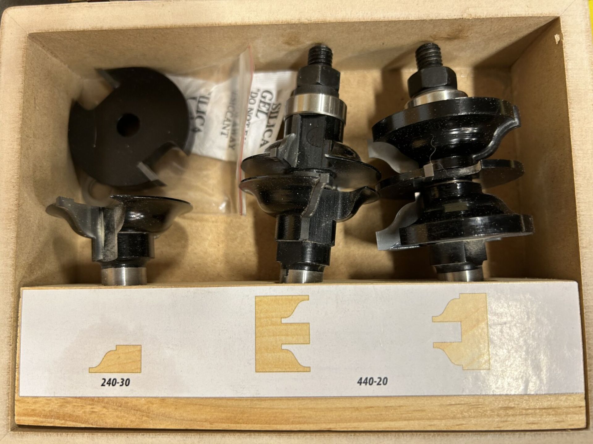 TIMBERLINE DOOR MAKING ROUTER BIT SET & CRAFTEX ROUND OVER ROUTER BIT SET