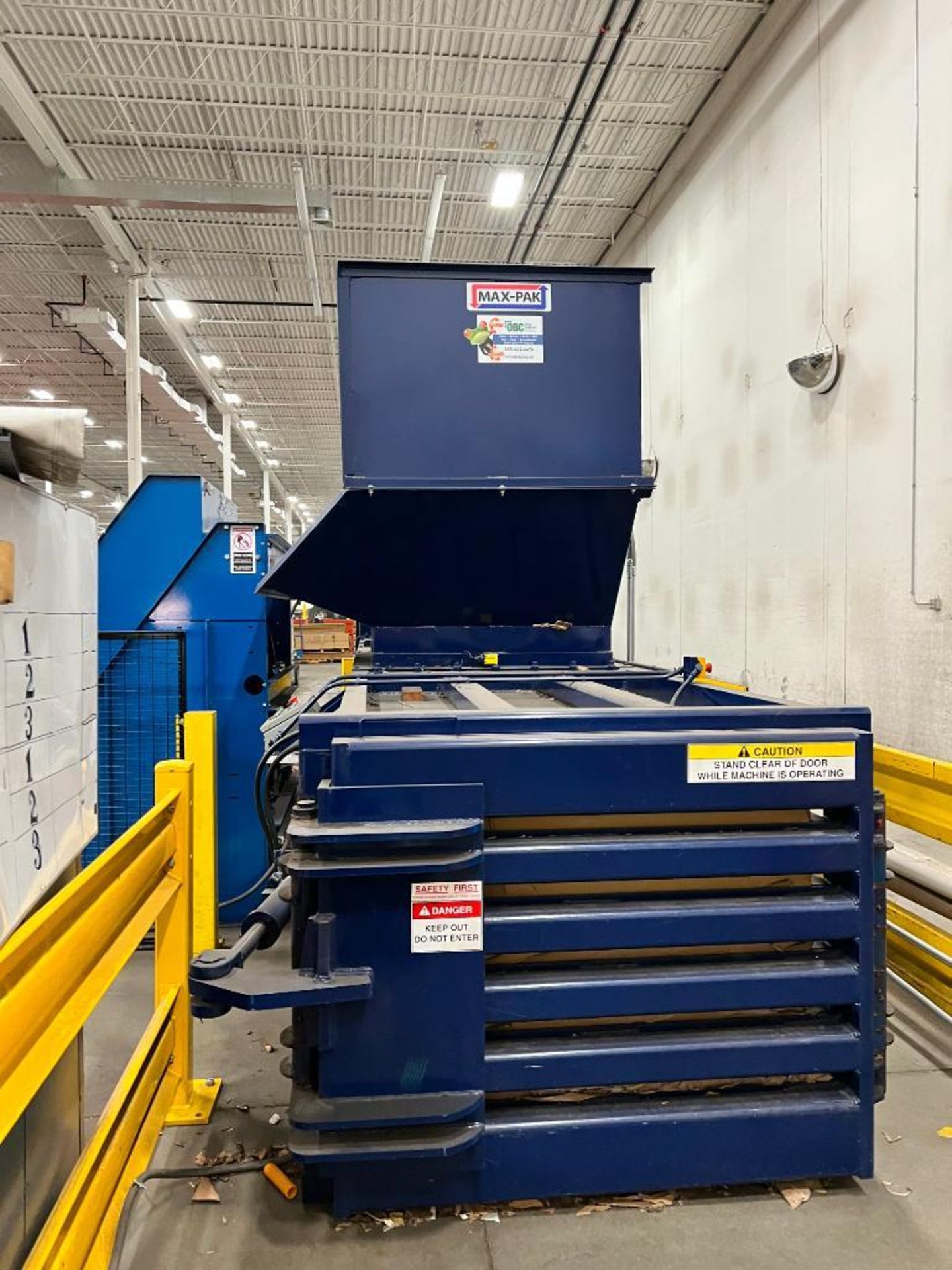 2017 Max-Pak Horizontal Cardboard Baler, Model HCE4872X72-308R, S/N ...