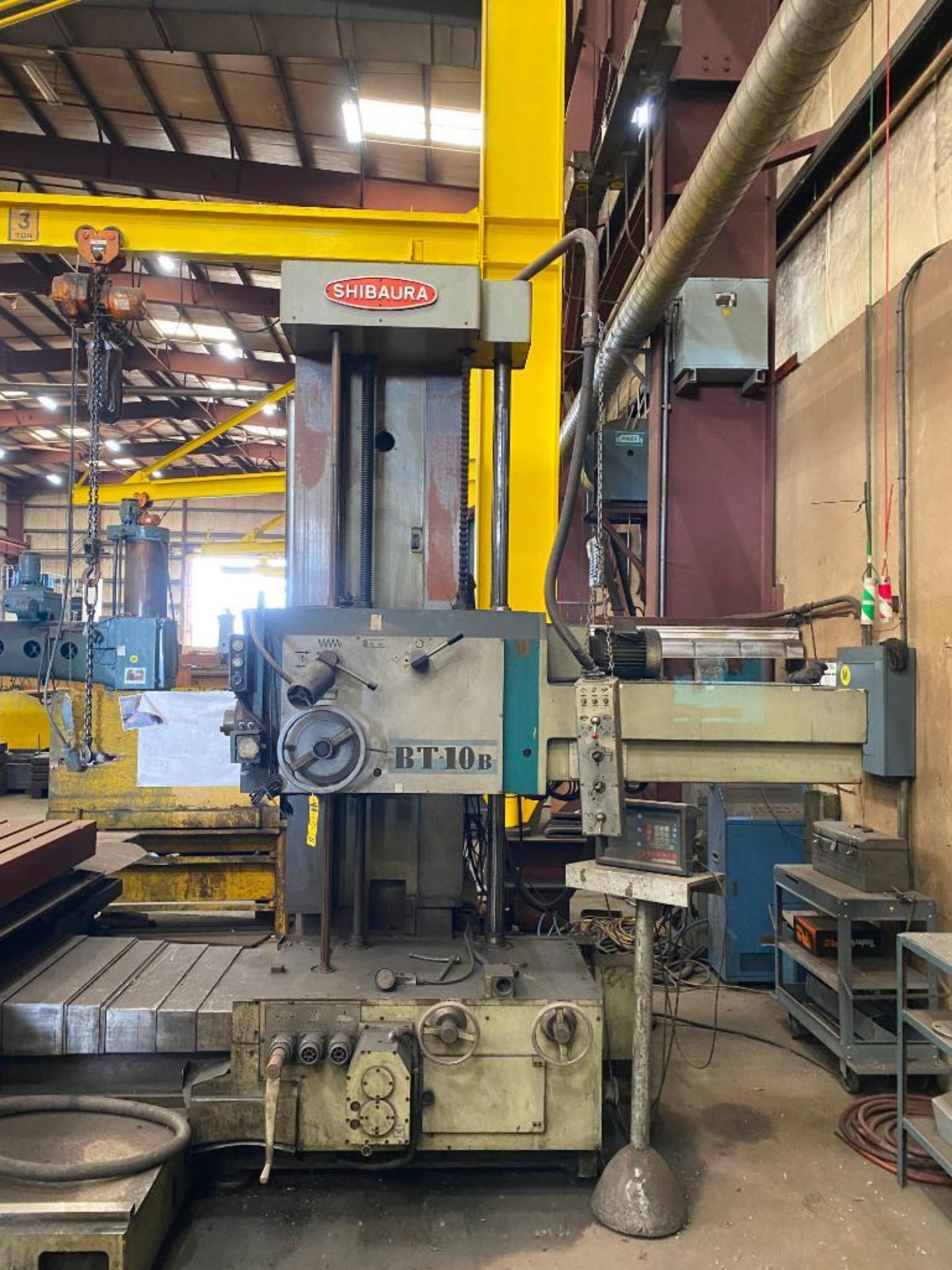 1979 Shibaura Horizontal Boring Mill, S/N 6862, 64" x 55" T-Slotted ...