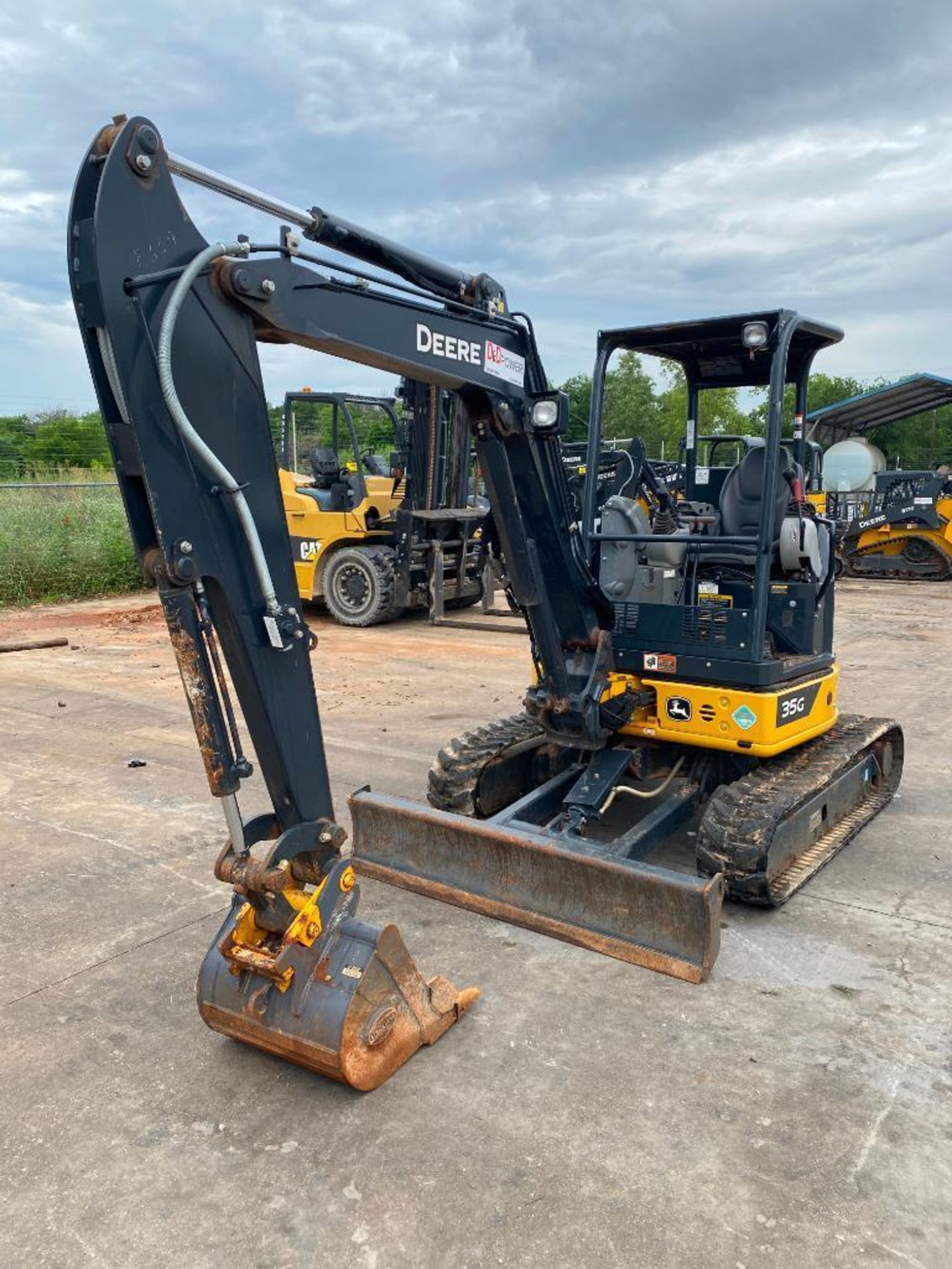 2021 John Deere 35G Mini Excavator, 23HP Diesel Engine, w/ Front Blade ...