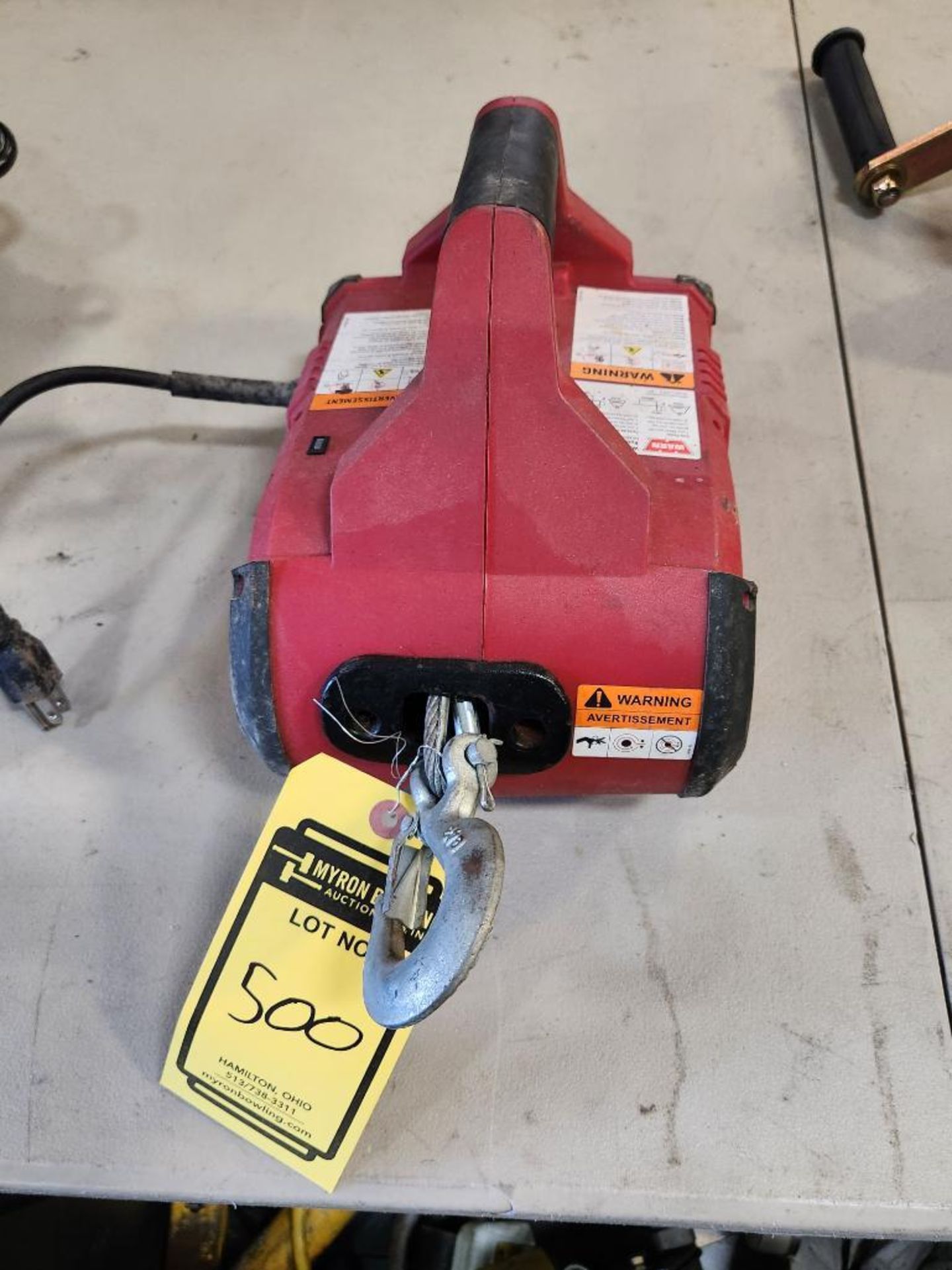 Warn PullzAll Portable Winch, 1,000 LB. Capacity, 120V, Model 885000