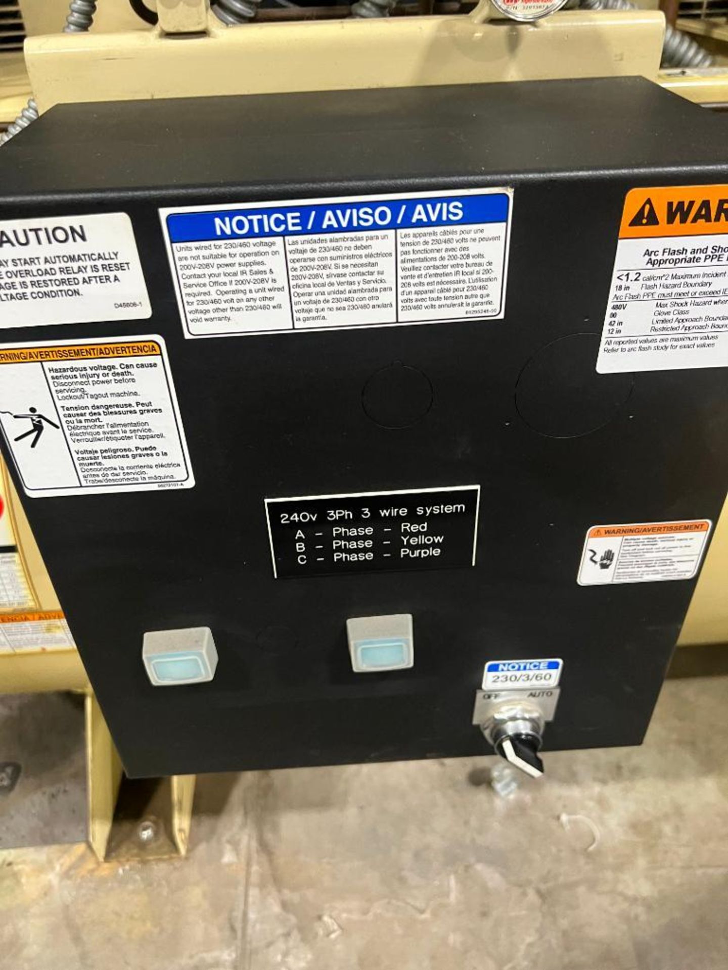 Ingersoll Rand Horizontal Air Compressor, 120-Gallon Tank Capacity, 3 ...