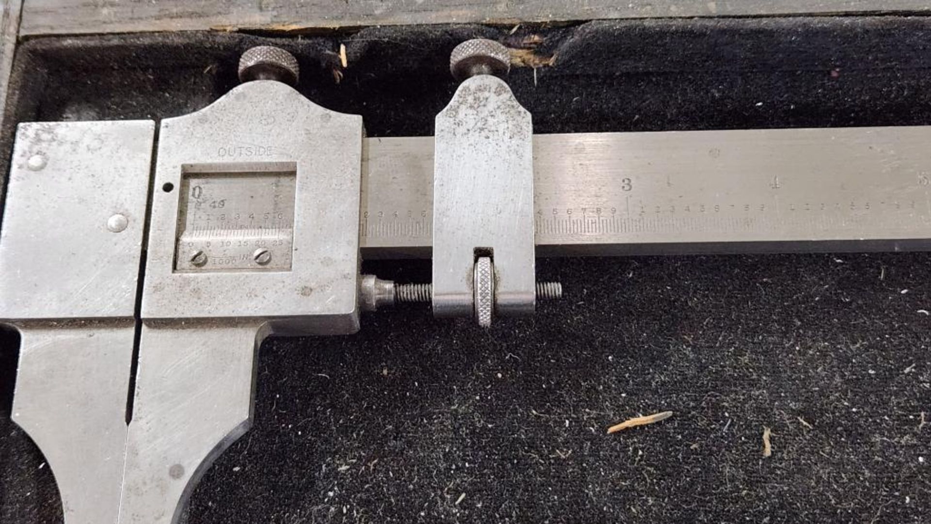 Starrett 24" Vernier O.D./I.D. Caliper In Wood Case
