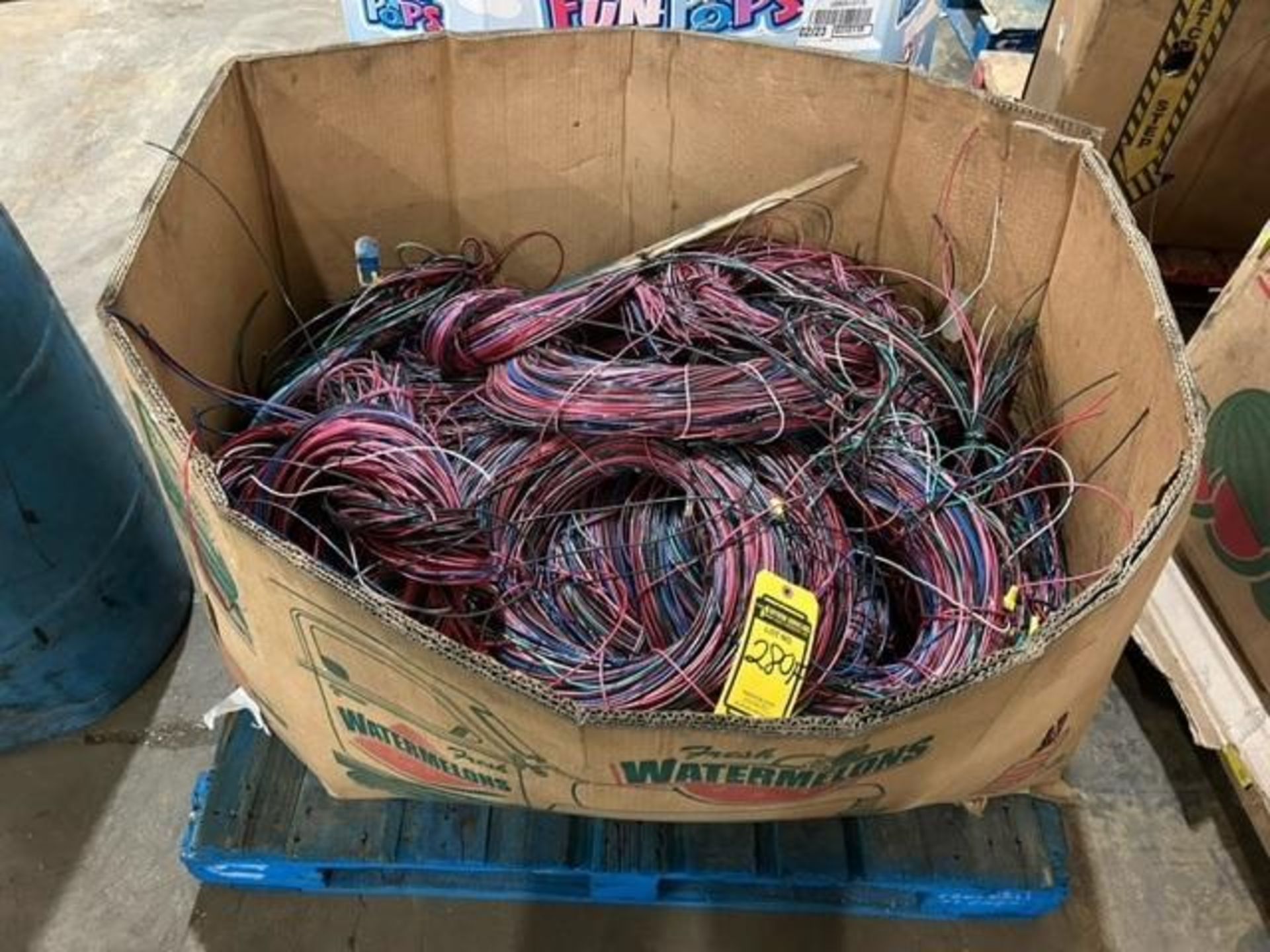 Large Lot of Copper Wire, (2) Gaylords & (1) Barrel ($100 Loading Fee ...