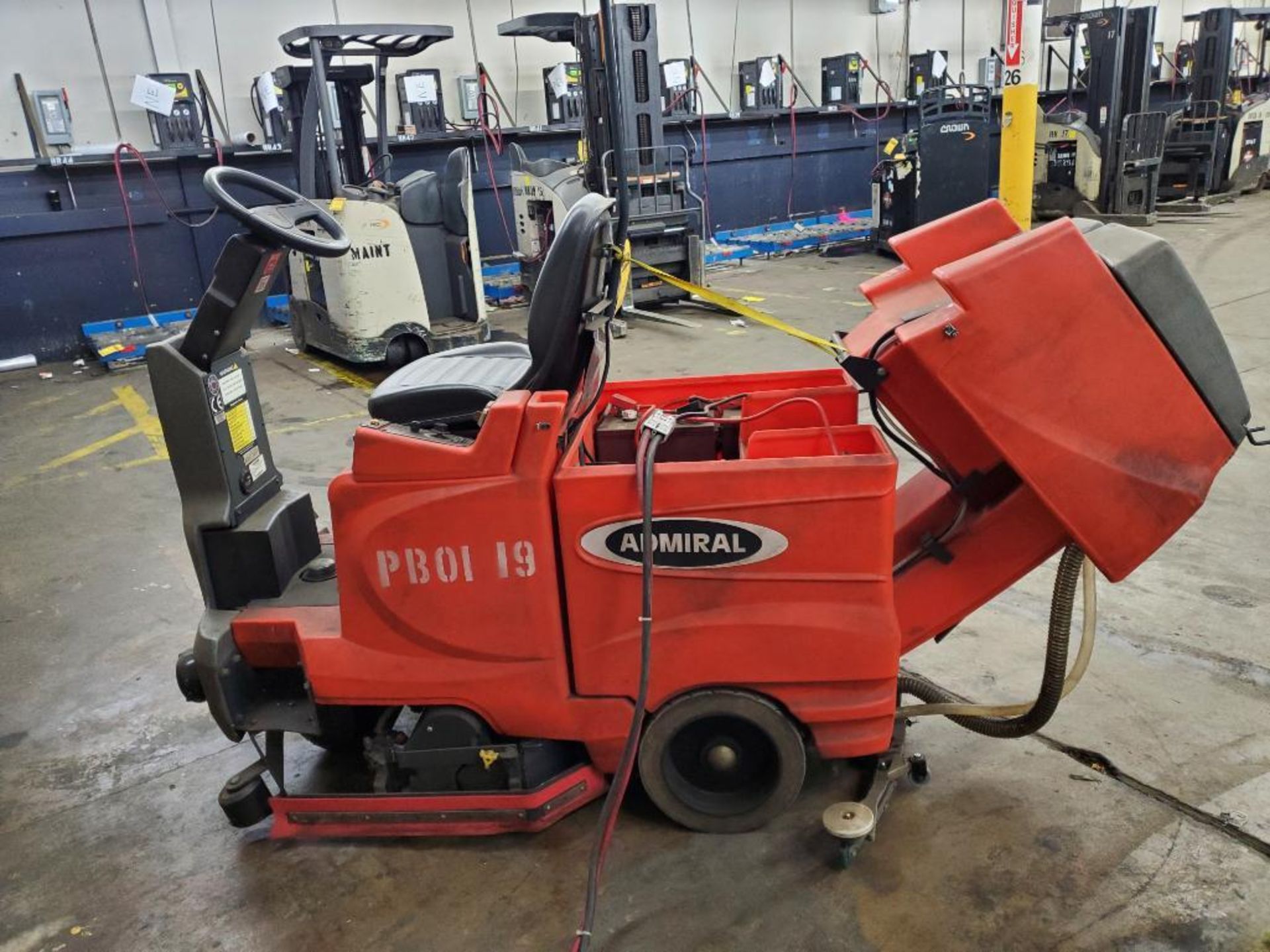 2019 PowerBoss Admiral Electric Floor Scrubber, Model ADMER28CPLUS, S/N ...