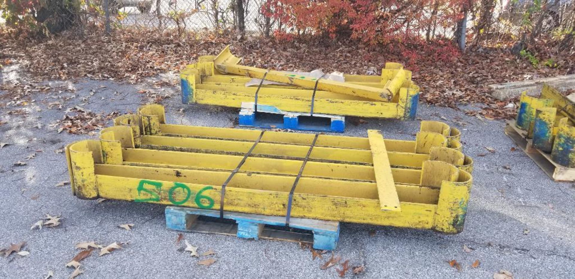 { Group of lots: 505A, 506, 507 } (6) Skids of (37) Double End Leg ...