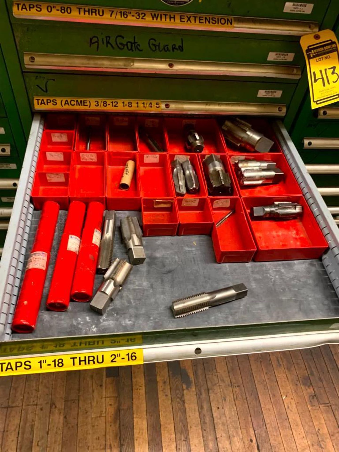 Lista 11-Drawer Cabinet: Assorted Taps, Shim Stock, Precision Squares ...