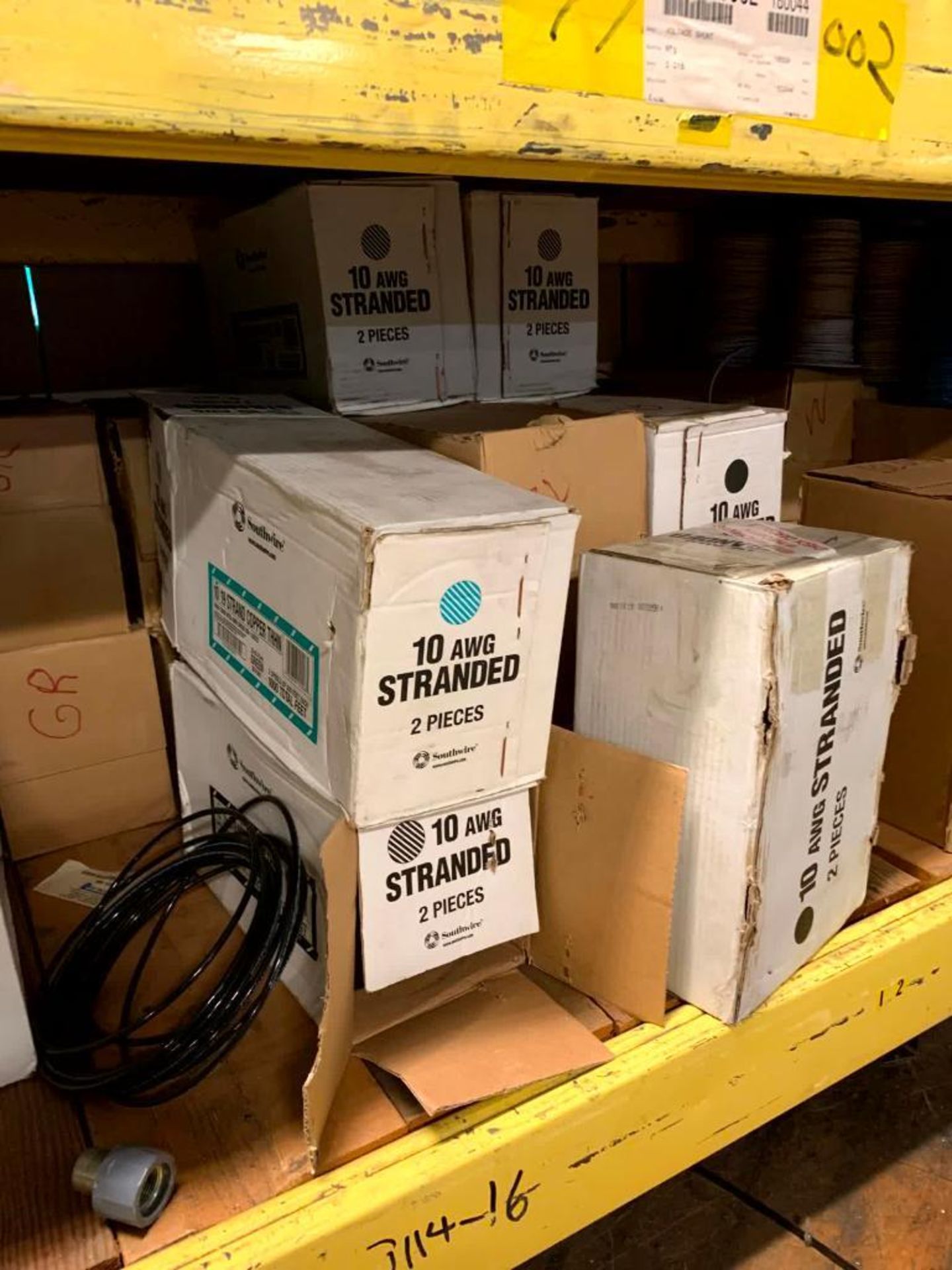 Speedrack w/ Content; Assorted Electrical Supplies, 132" X 36" Uprights ...