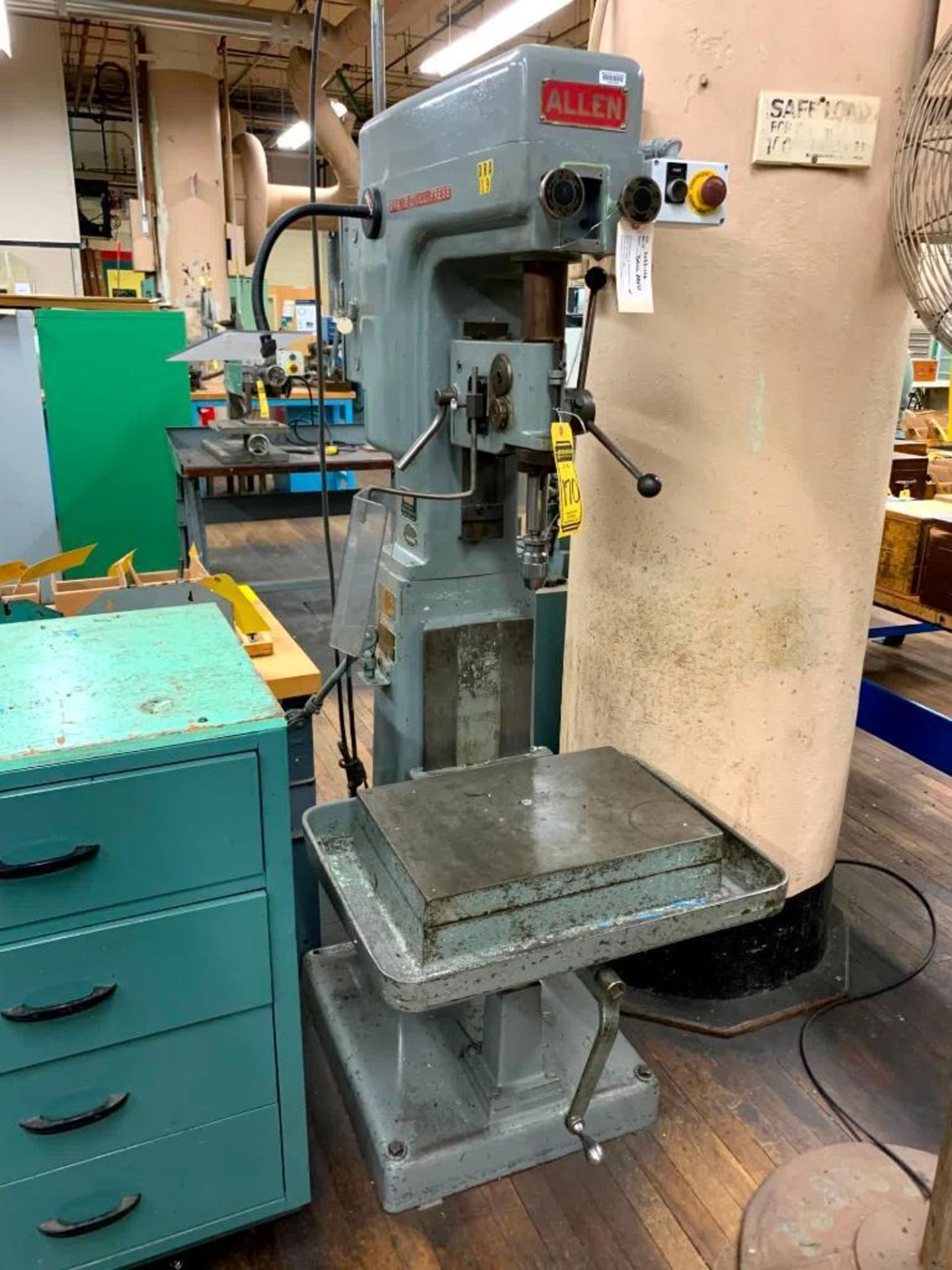 { Choice of lots: 169, 170, 171 } Allen Drill Press, 19-3/4" X 13-3/4 ...