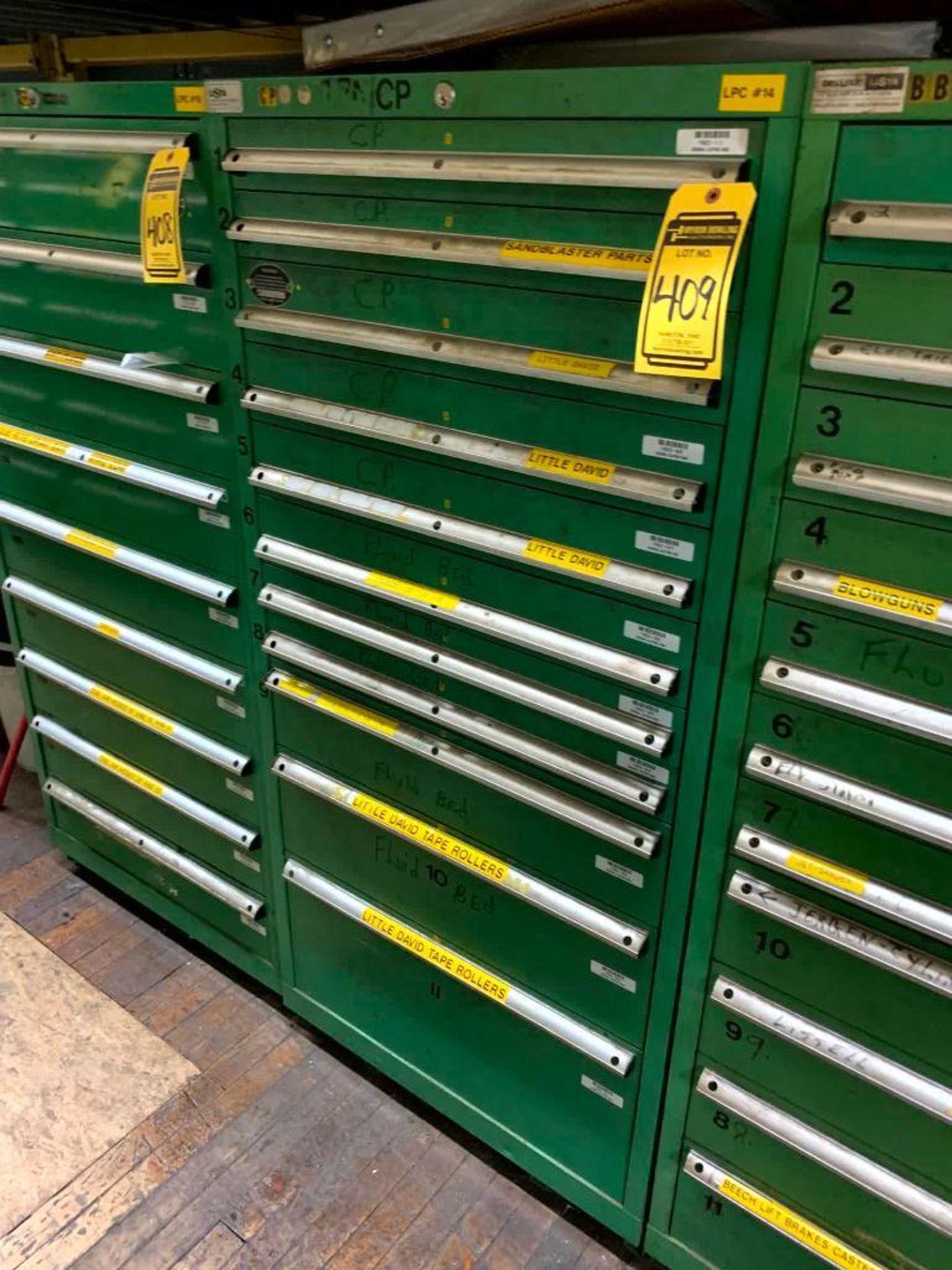 { Choice of lots: 408, 409 } Lista 11-Drawer Cabinet: Little David ...