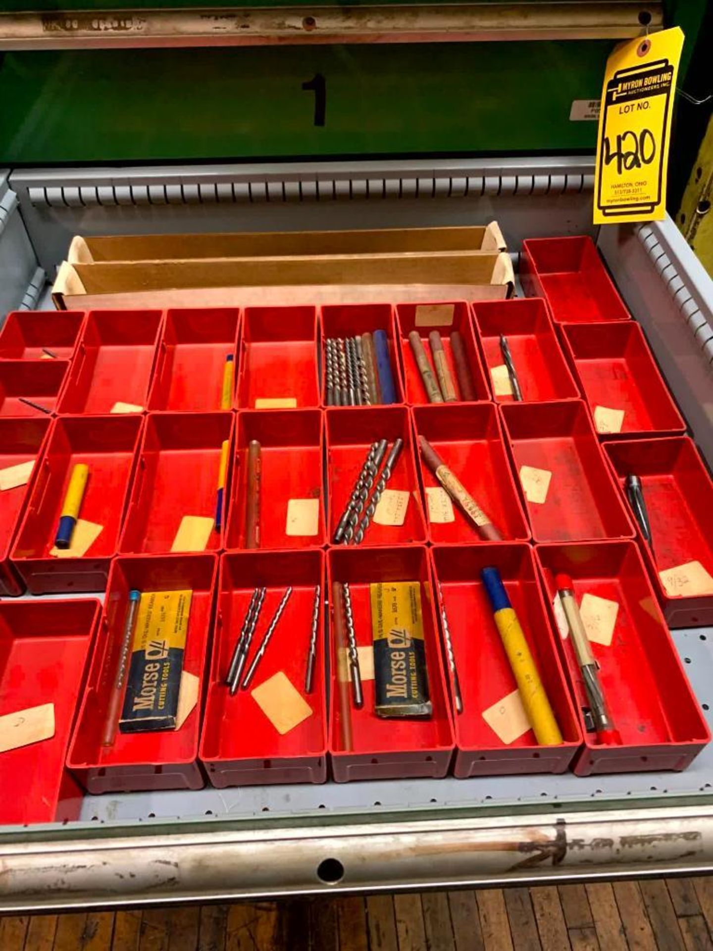 Lista 9-Drawer Cabinet: Sinking Reamers, Expansion Reamers, Assorted ...