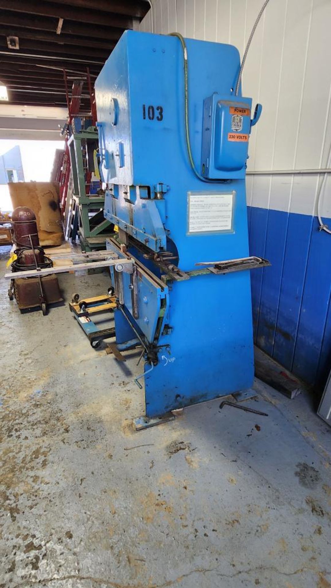 48" Press Brake, 230 V, 3-Phase, 1/2 HP Video Link: 48" Press Brake