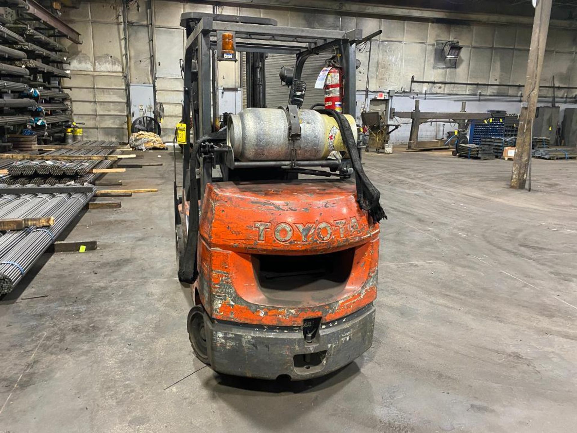 TOYOTA 6,000-LB. CAPACITY FORKLIFT, MODEL 7FGCU30, S/N 67100, LPG ...