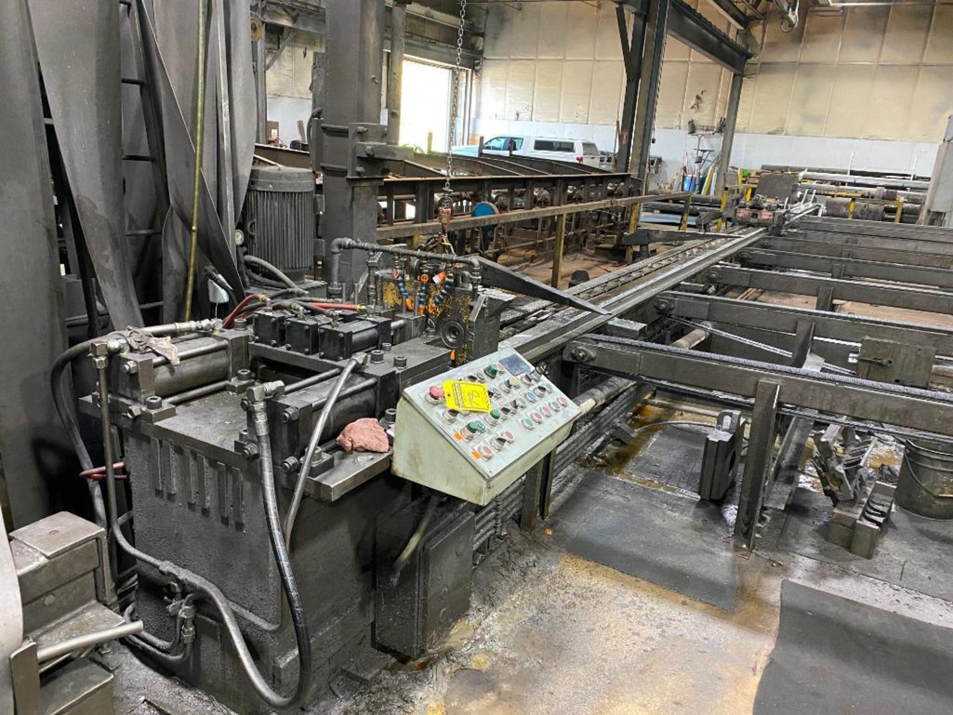 { Group of lots: 78, 78A } AETNA STANDARD DRAW BENCH, HYDRAULIC THREE ...