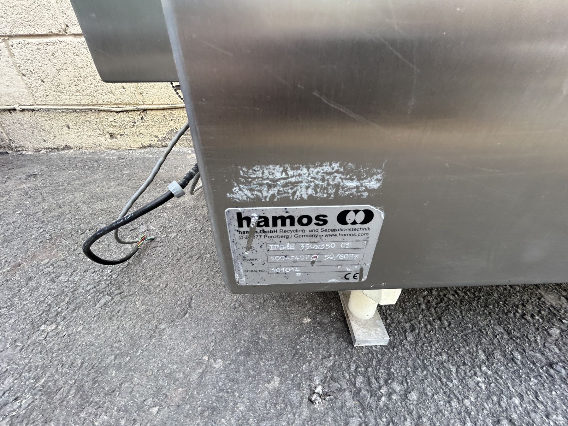HAMOS Metal detector, Type: IFS-H 350X350; Serial number: 10104 ...