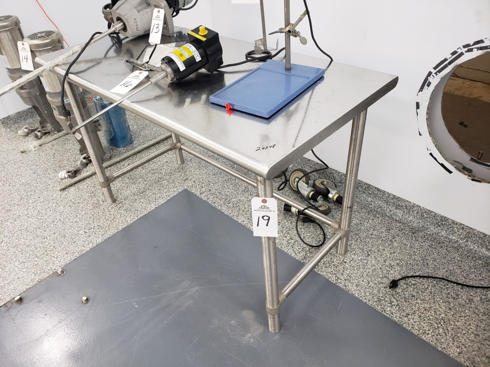 24" X 48" Stainless Steel Table | Required Rigging and Loading Fee for ...