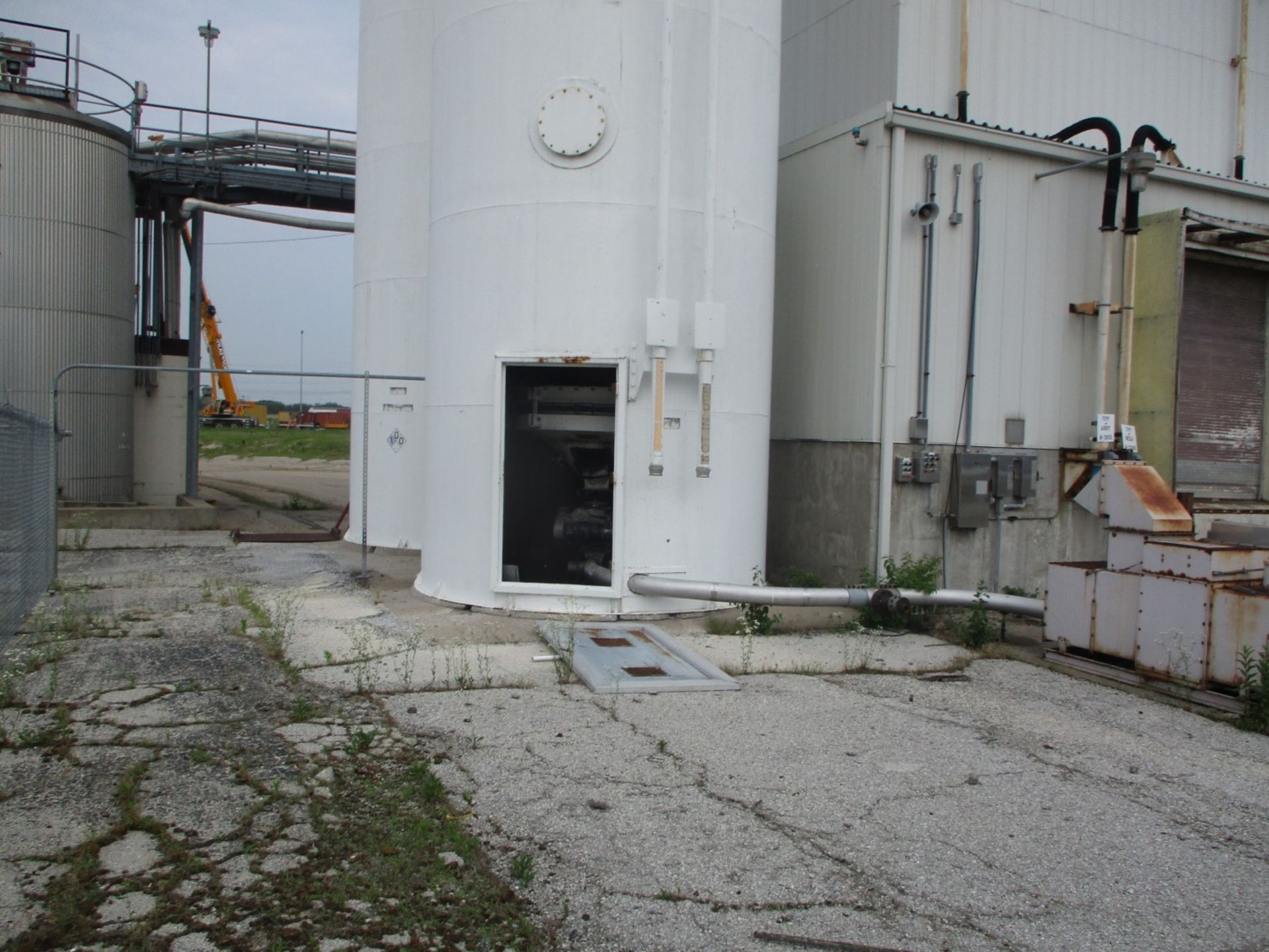 3491 Cu Ft Imperial Industries Powder Silo, Model 60-50-12X42-0 High ...