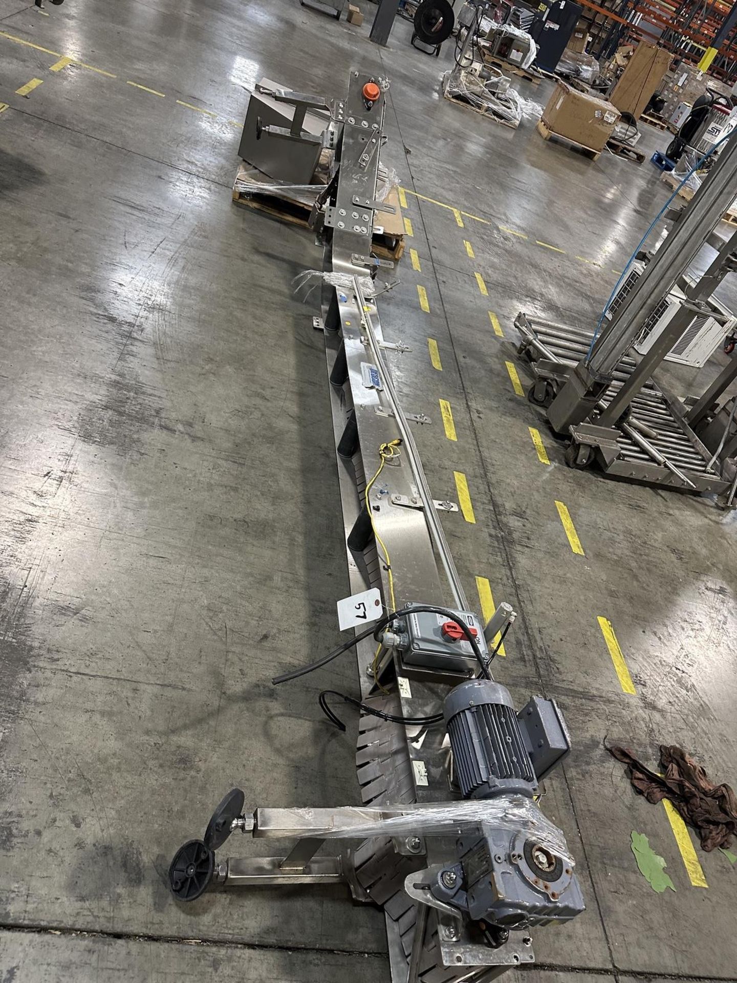 Stainless Steel Frame Conveyor, w/ Drive | Required Rigging and Loading ...