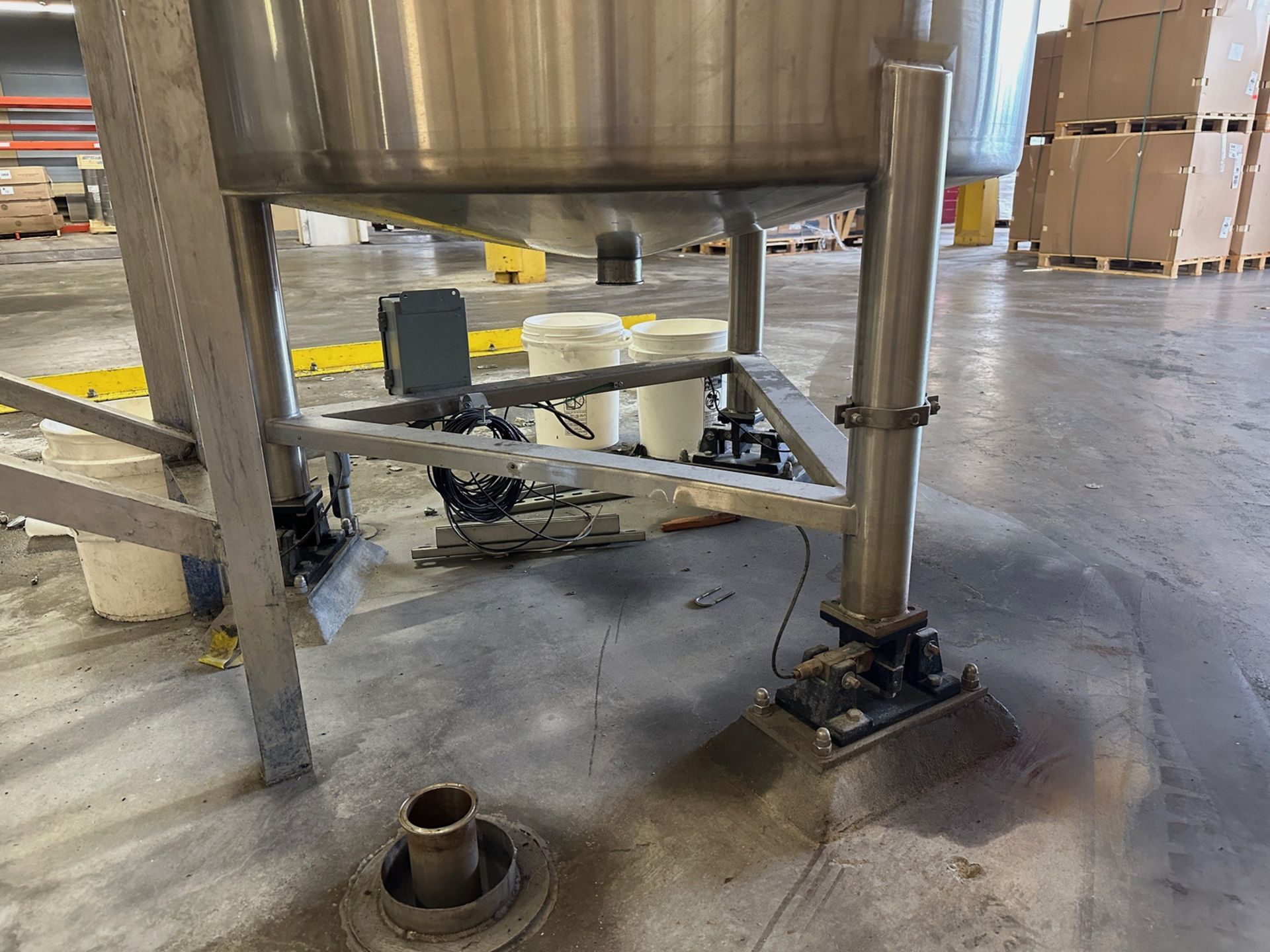 Chemtech Stainless Steel Utility Tank on Load Cells (Approx. 4'6 ...