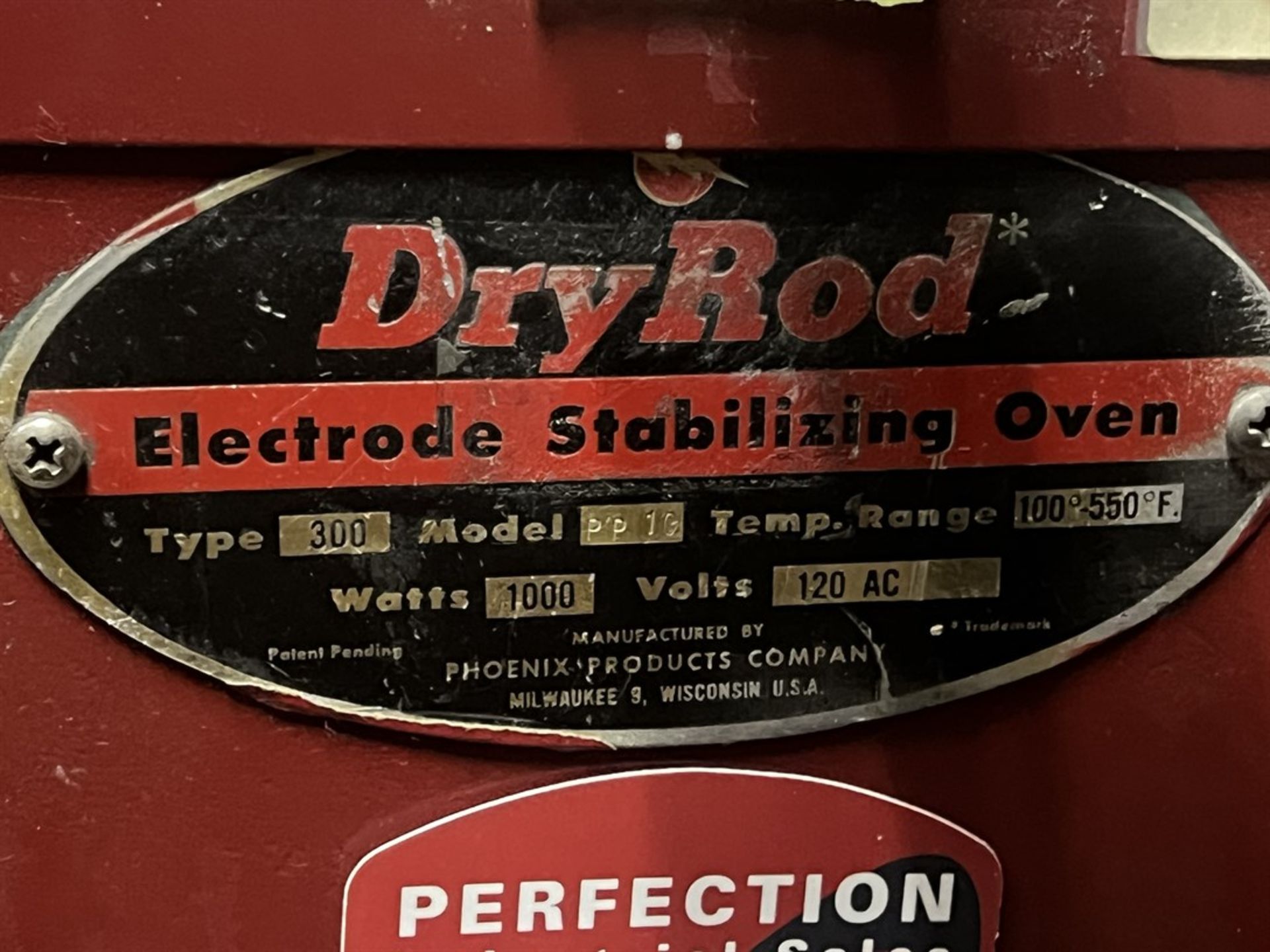 PHOENIX DRYROD PP-10 Type 300 Electrode Stabilizing Oven, 100-550 ...
