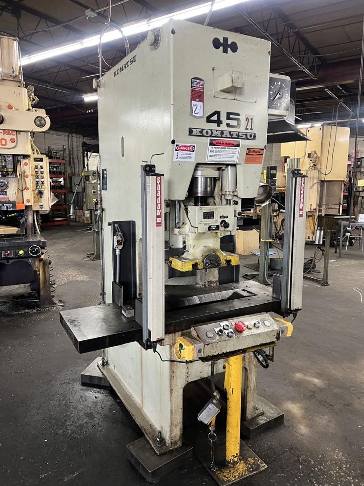 KOMATSU OBS 45-2 45 Ton Gap Frame Press, s/n 12300, w/ 56” x 18 ...