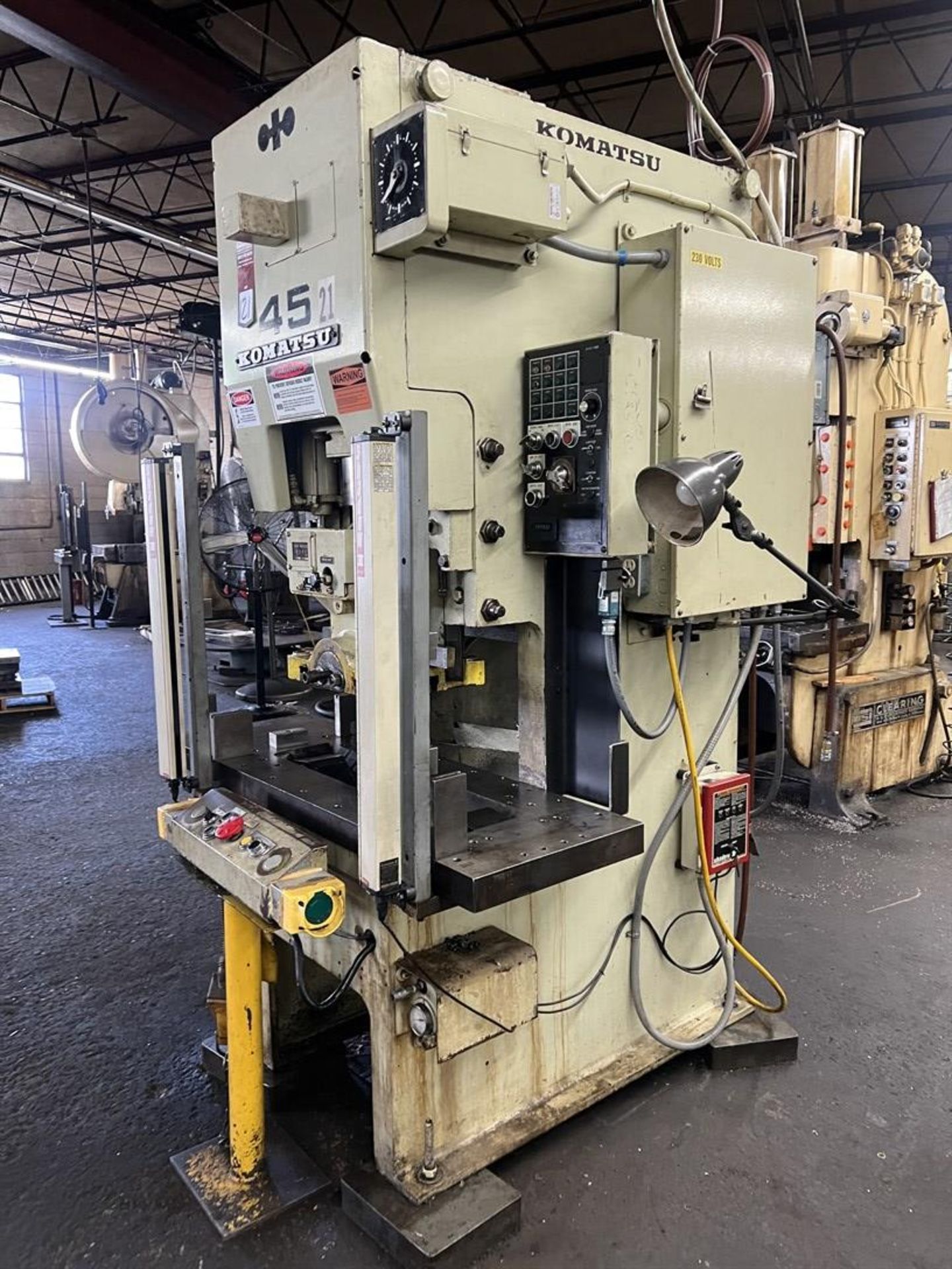 KOMATSU OBS 45-2 45 Ton Gap Frame Press, s/n 12300, w/ 56” x 18 ...