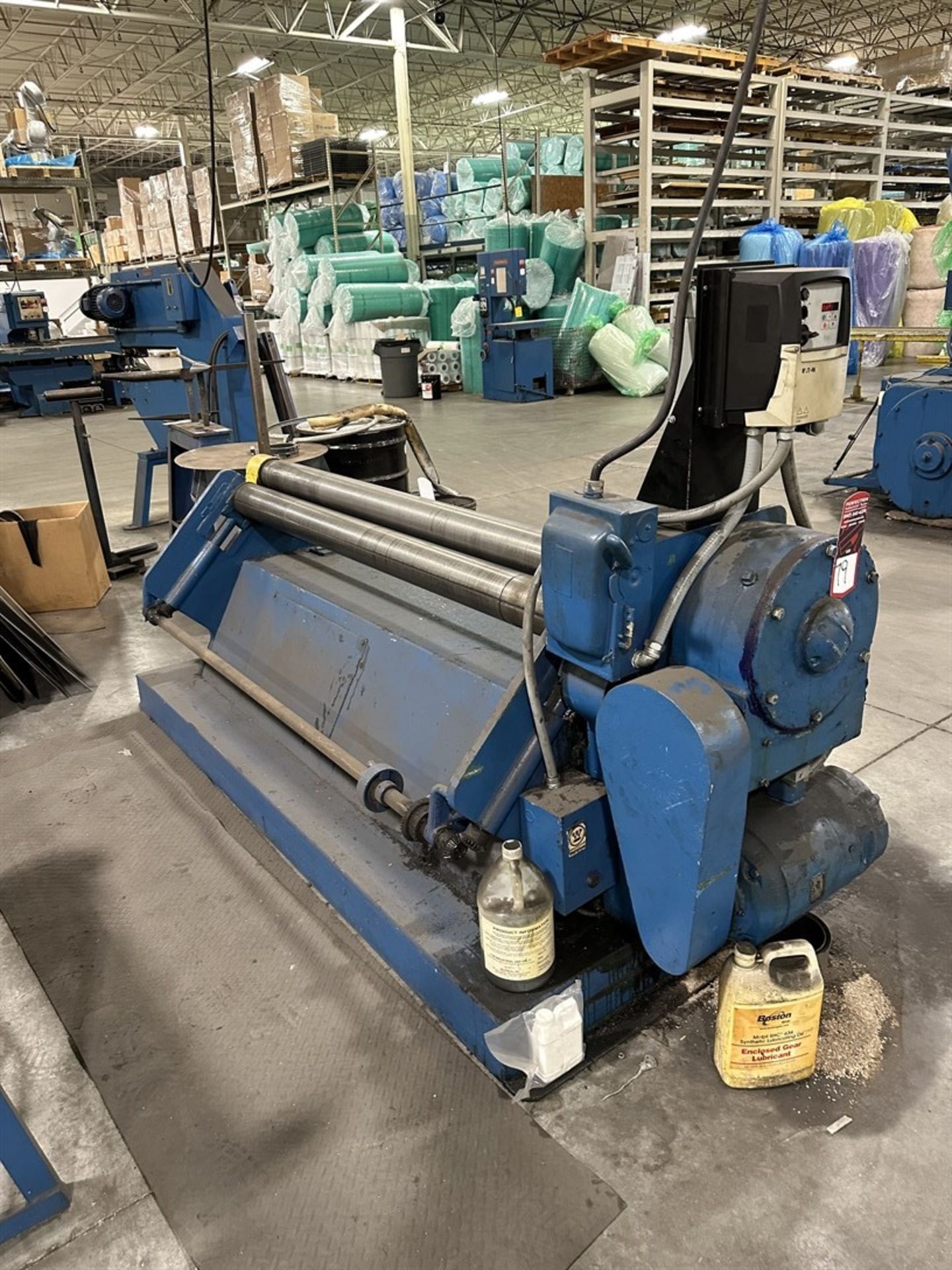 WYSONG D-72 Initial Pinch 3-Roll Bending Roll, 6’ x 3/16” Capacity