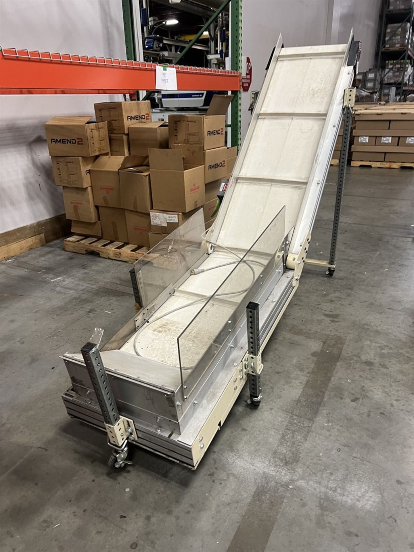 PLASTICS PROCESS EQUIPMENT S1V-1809 Incline Conveyor, s/n S1V1809H10420820