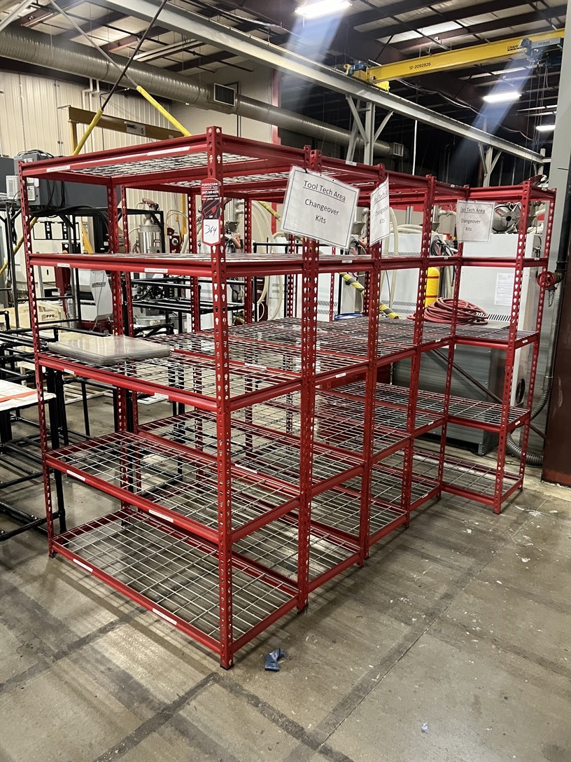 Lot of (5) Shelving Units, Approx 6' x 4' x 2'