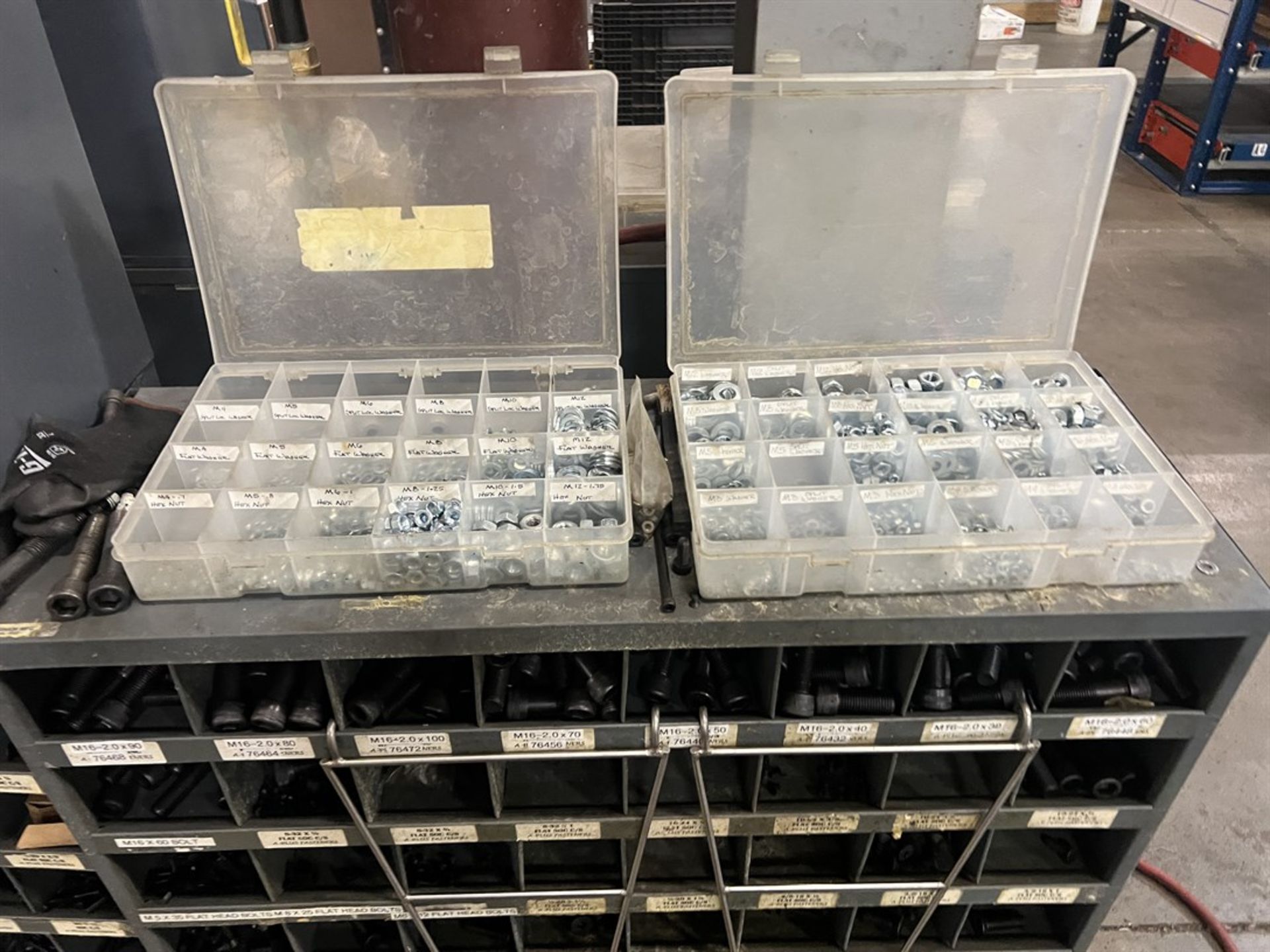Shop Hardware Organizer w/ Assorted Fasteners