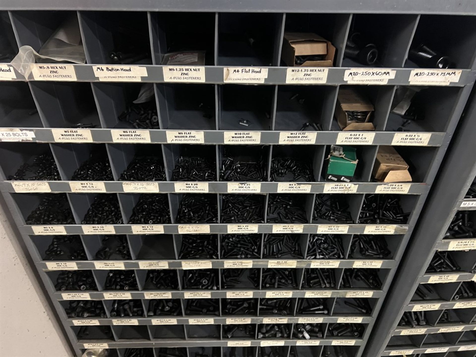 Shop Hardware Organizer w/ Assorted Fasteners