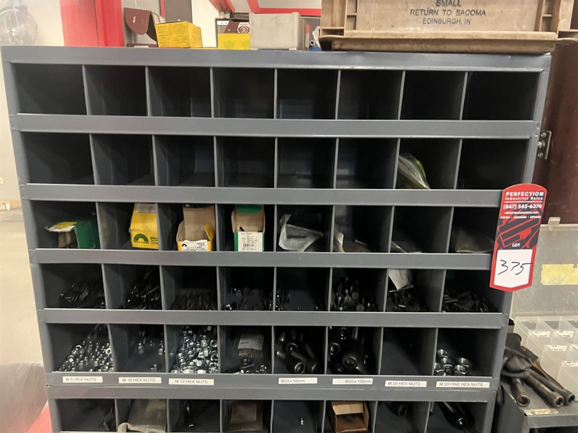 Shop Hardware Organizer w/ Assorted Fasteners