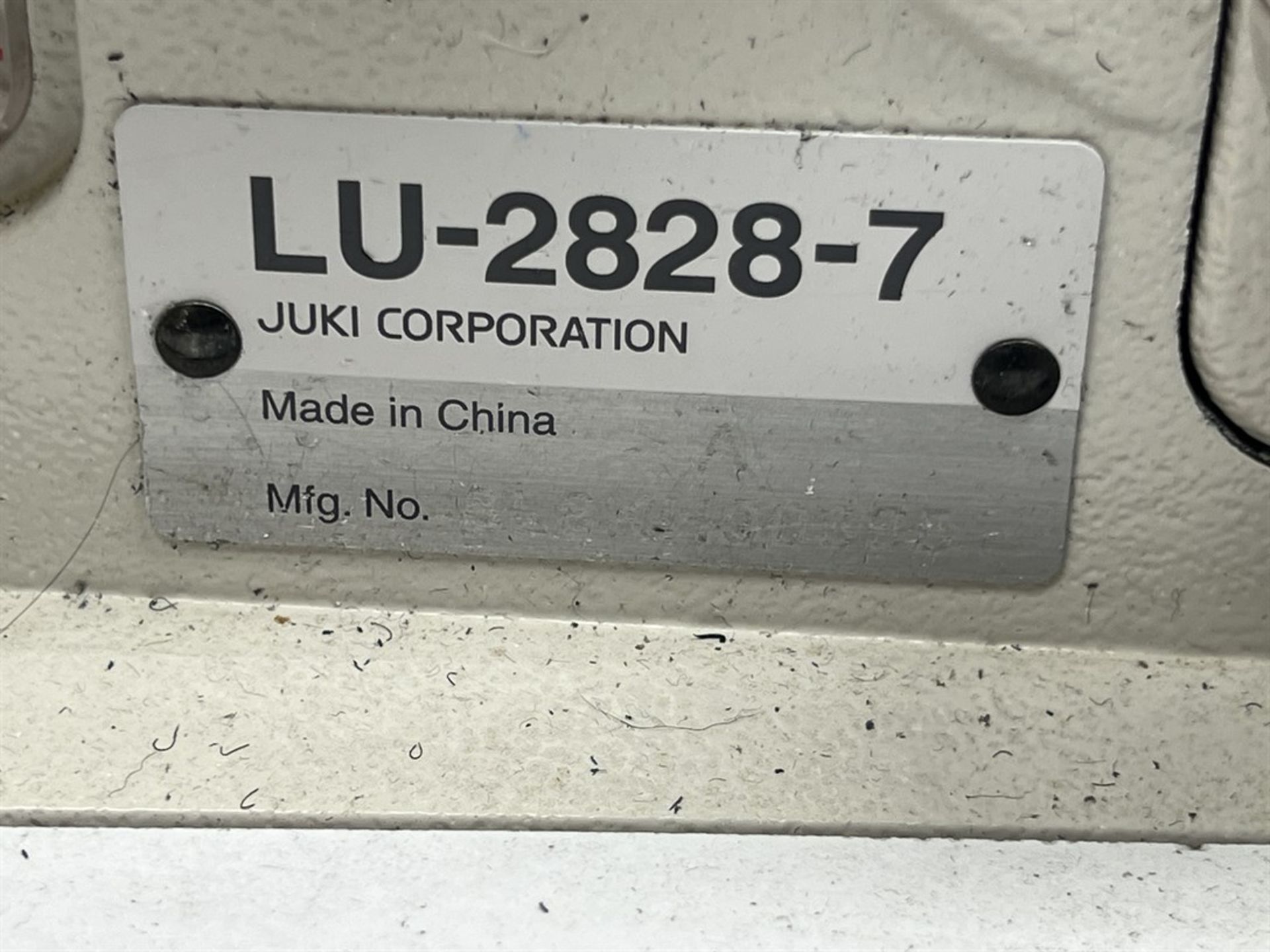 { Choice of lots: 466, 467, 468, 469, 470, 471, 472, 473 } JUKI LU-2828 ...