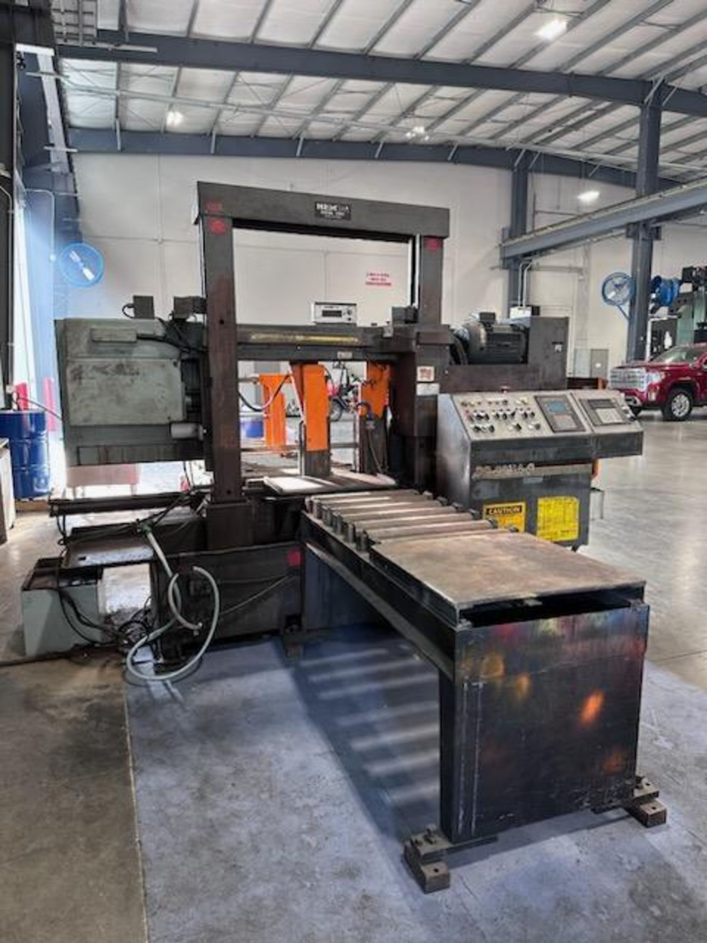 DUAL COLUMN HIGH SPEED PRODUCTION HORIZONTAL BAND SAW, HEM 20" X 20 ...