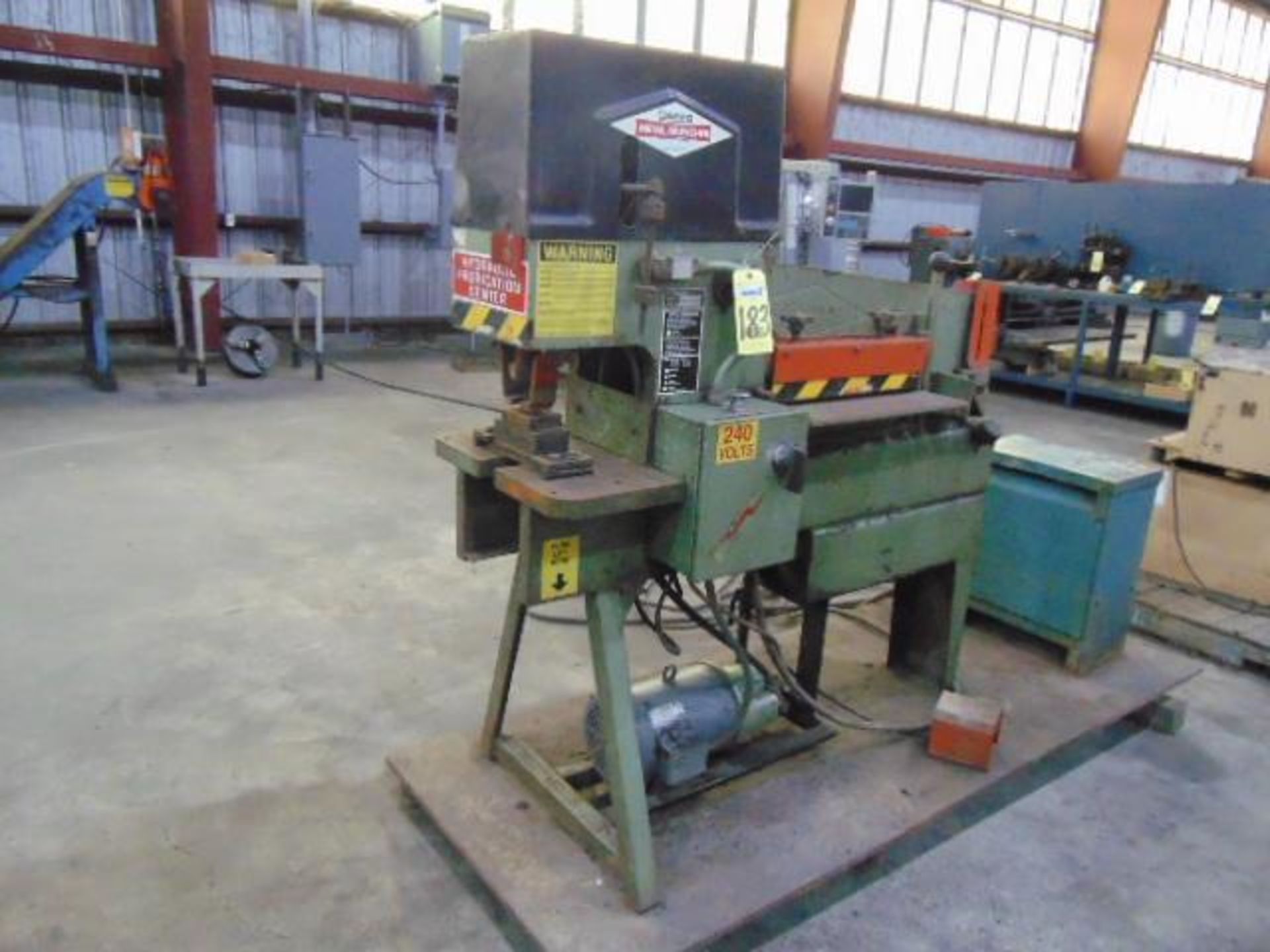 HYDRAULIC IRON WORKER, CLAUSING METAL MUNCHER MDL. MM40, 40T., 3/4" x 6 ...